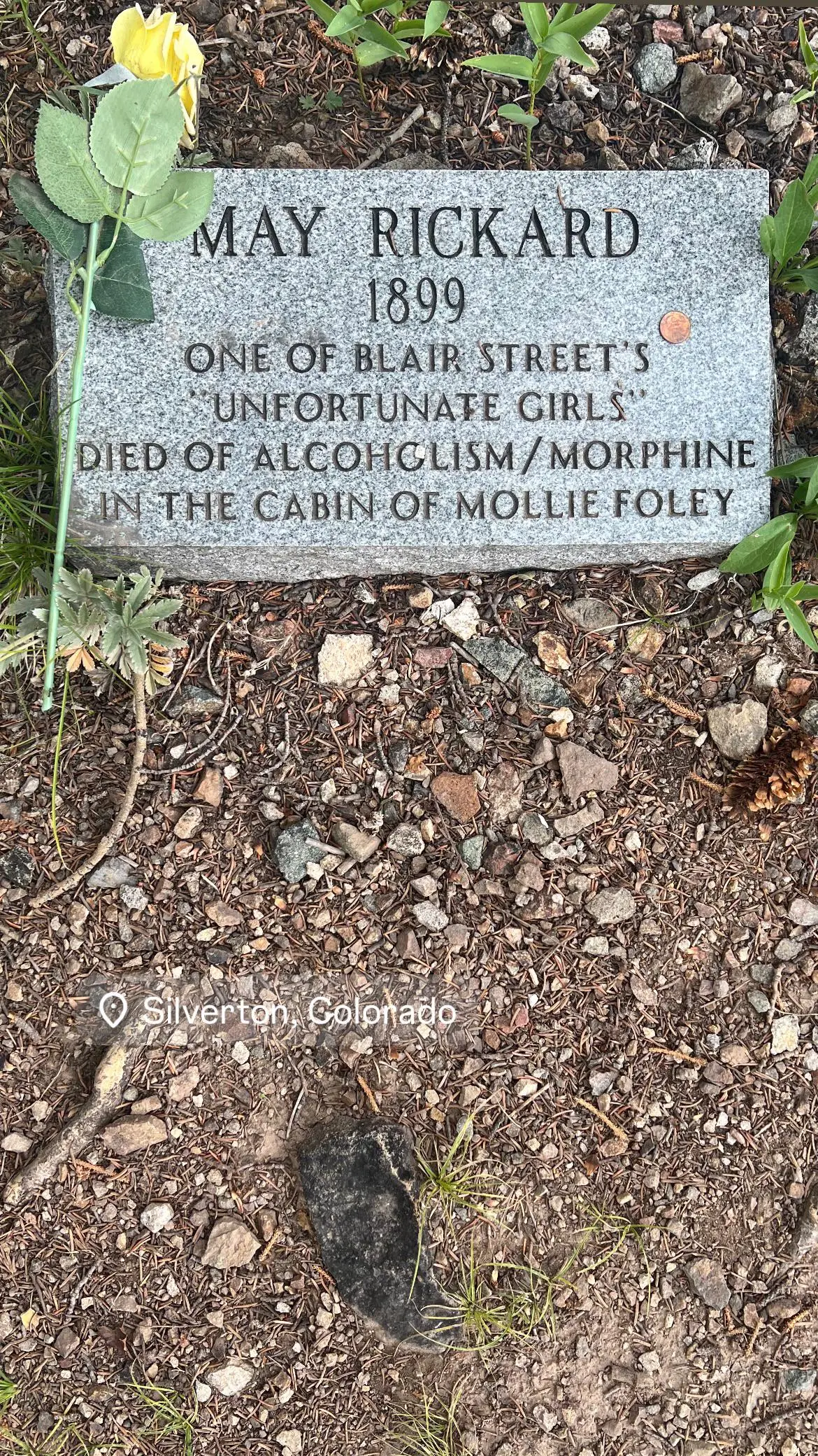 Hillside cemetery in Silverton, prostitute | Scrolller