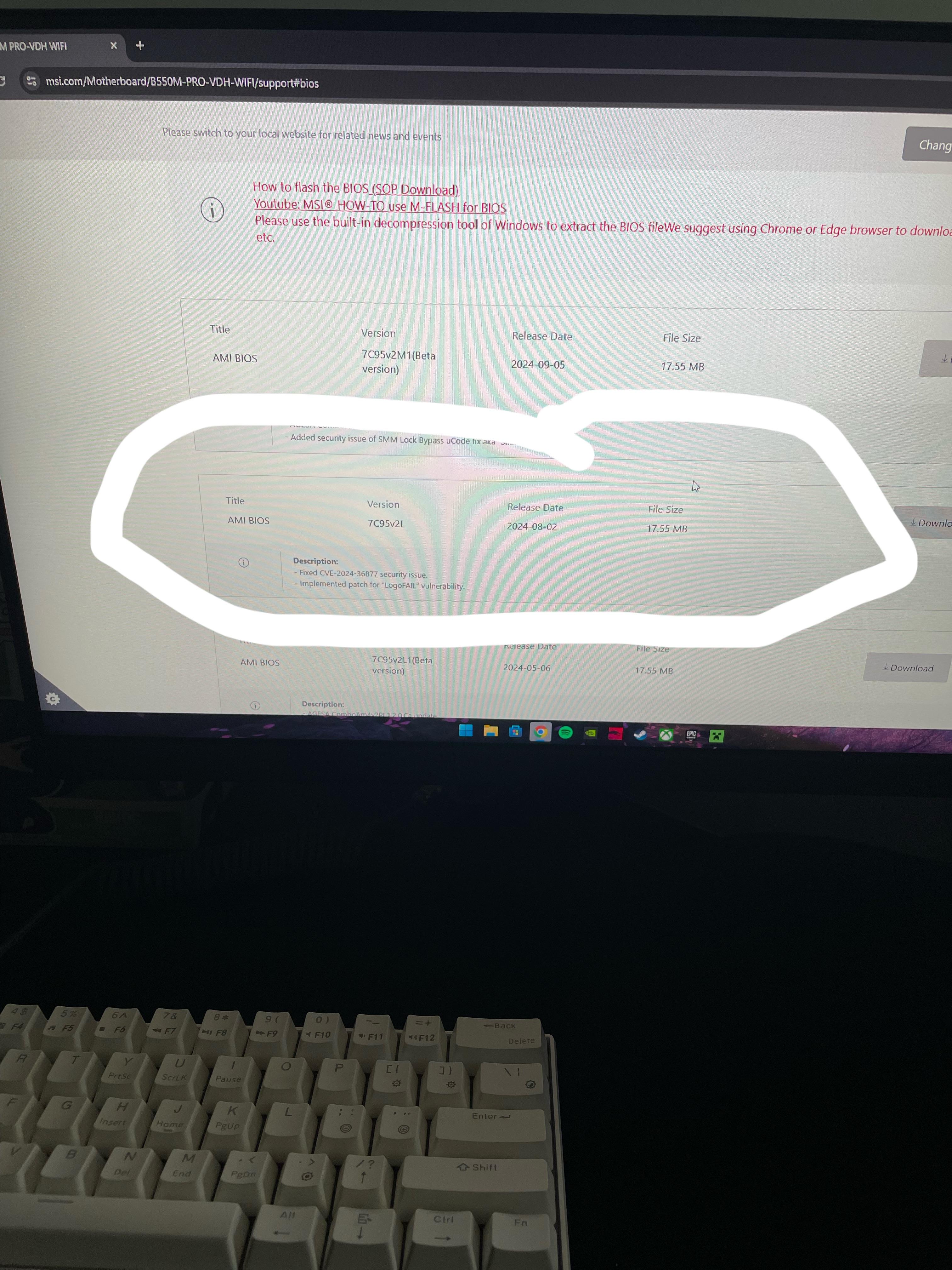 Is this the correct bios update? | Scrolller