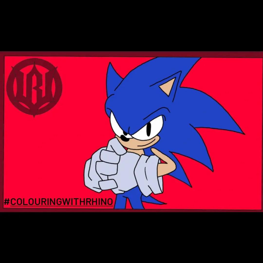 Sonic the hedgehog colouring page | Scrolller