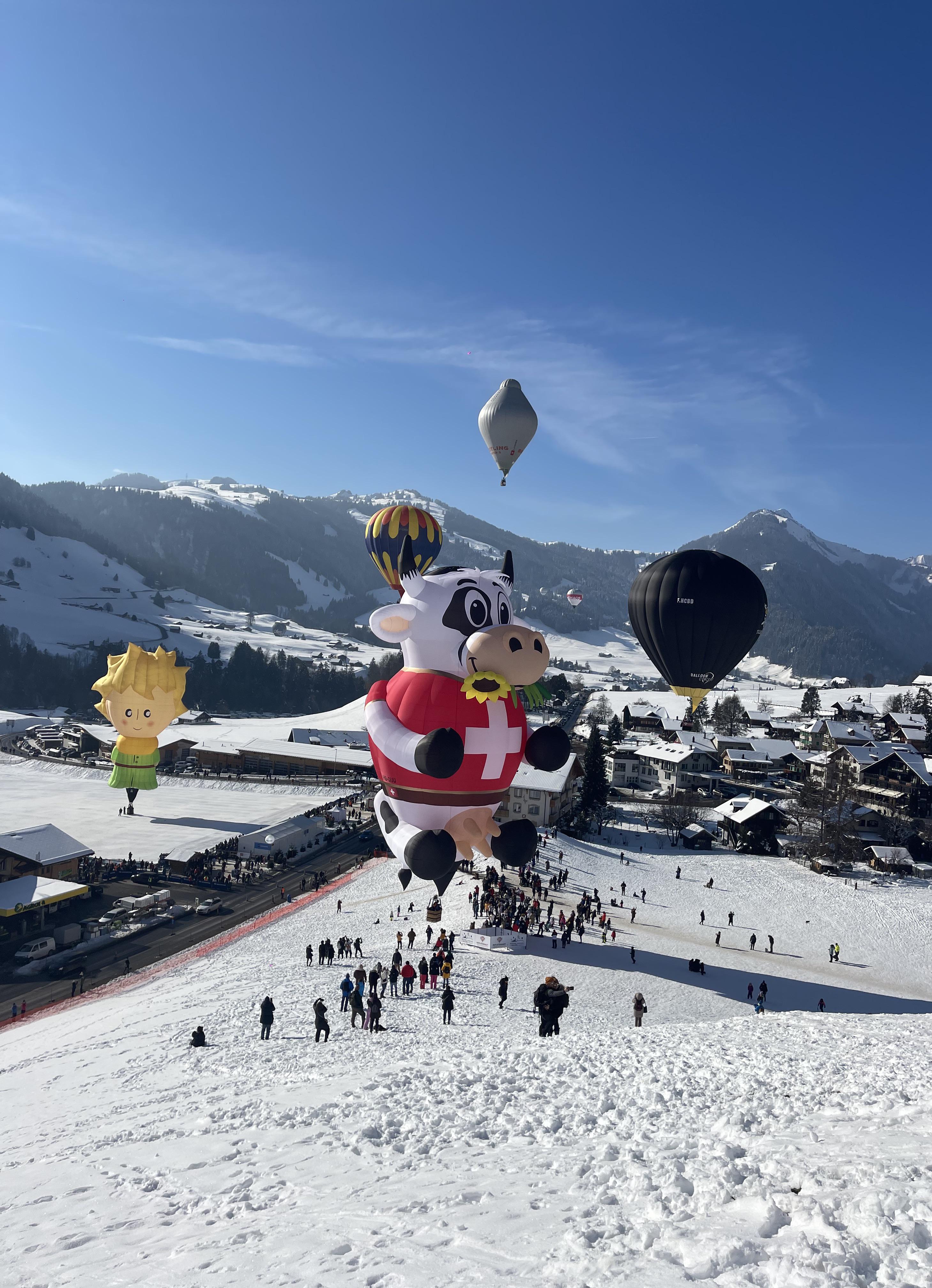 Hot air balloon festival in Chateau D’Oex, can someone tell me which ...