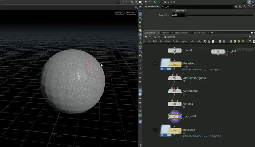 Houdini Artist Lara Belaeva showcased an impressive custom version of ZBrush's DynaMesh tool and ...