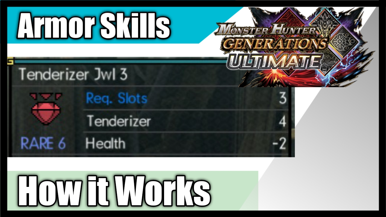 How Armor Skills Work - MHGen/ MHGU | Scrolller