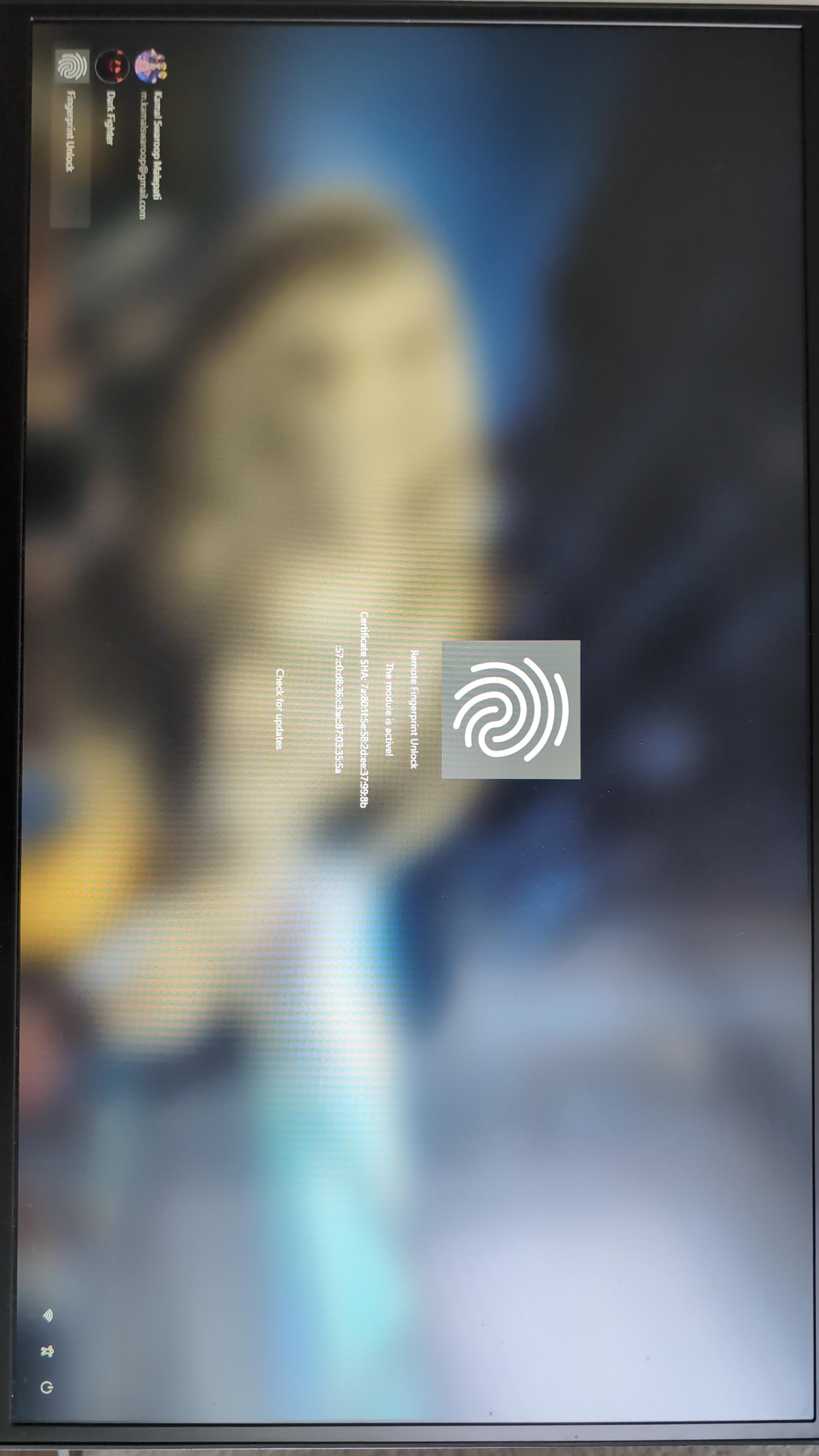 How to remove remote fingerprint unlock on windows? | Scrolller