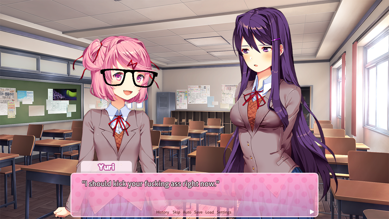 Smart-ass Natsuki. | Scrolller