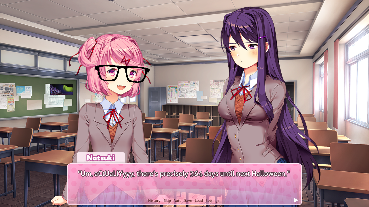 Smart-ass Natsuki. | Scrolller