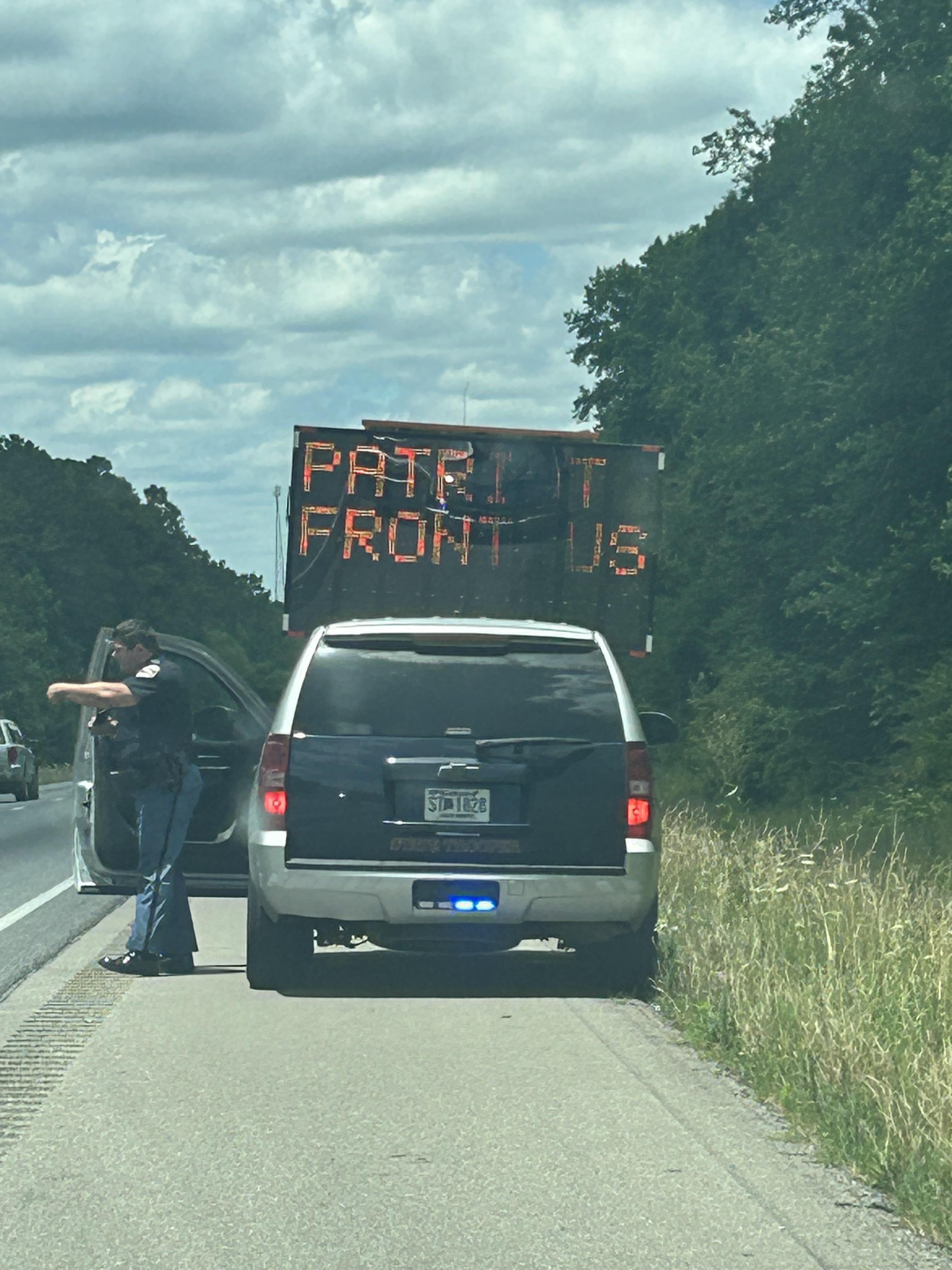 Patriot Front on I-65 | Scrolller