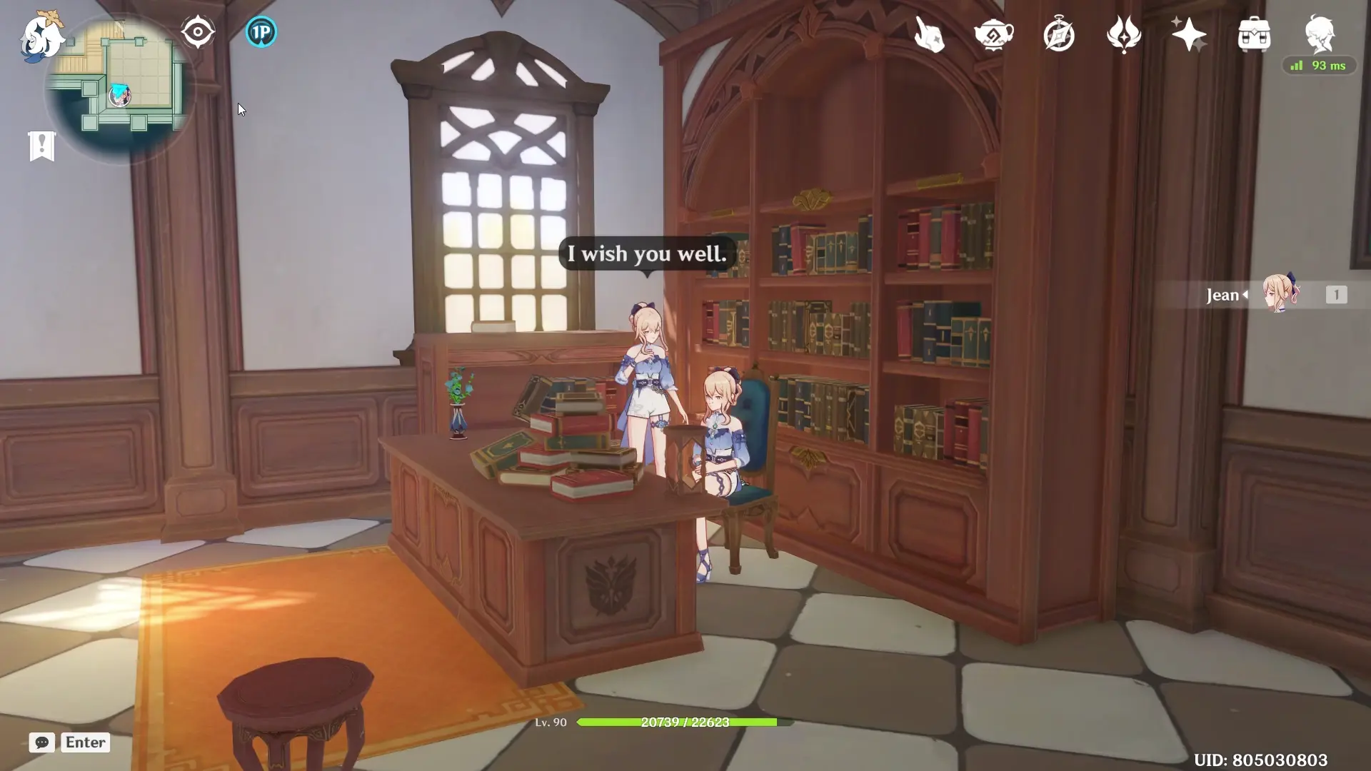 I can't believe my Jean summoning ritual worked! She even wished me well 😭 | Scrolller