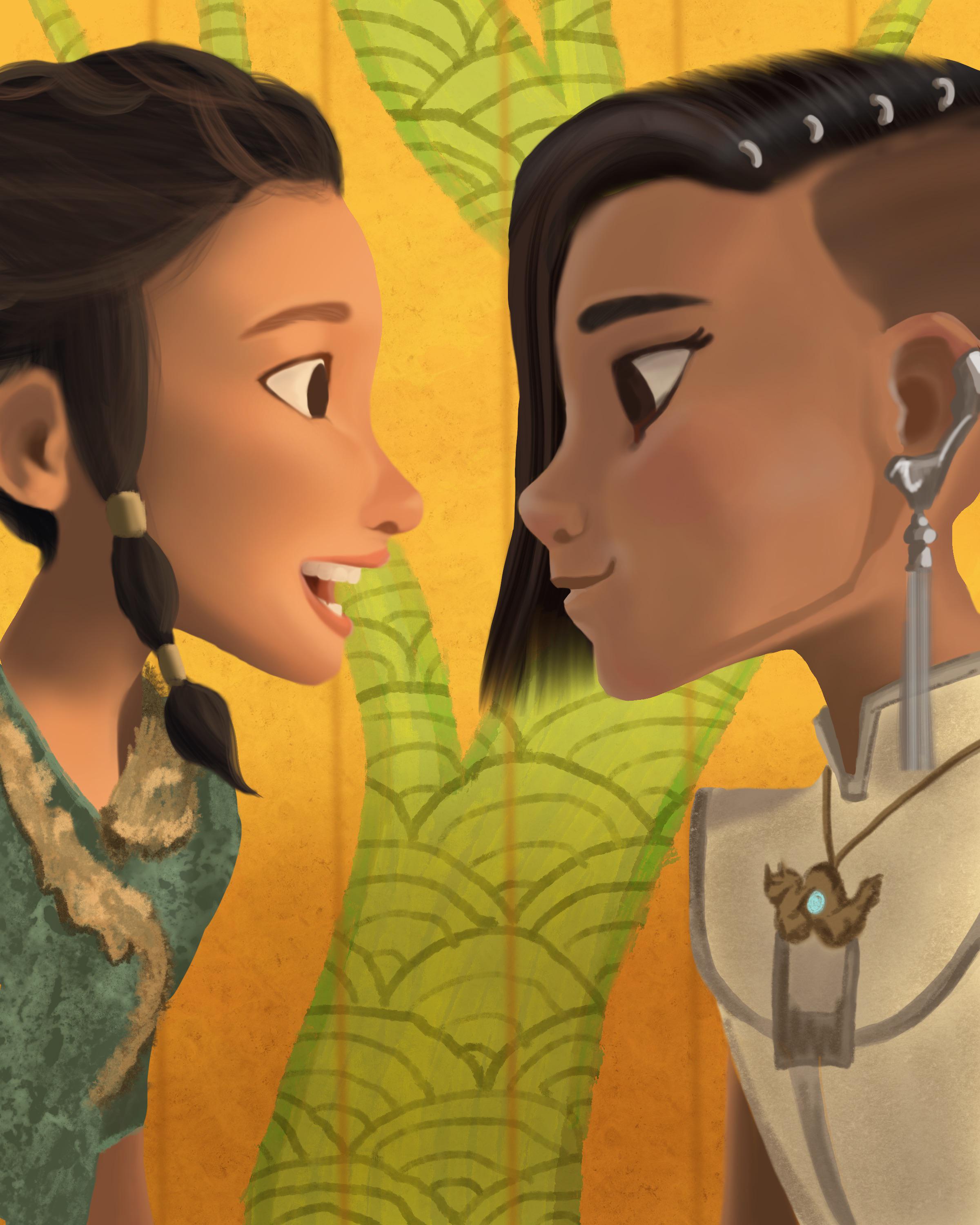 I did a digital painting of Raya and Namaari | Scrolller