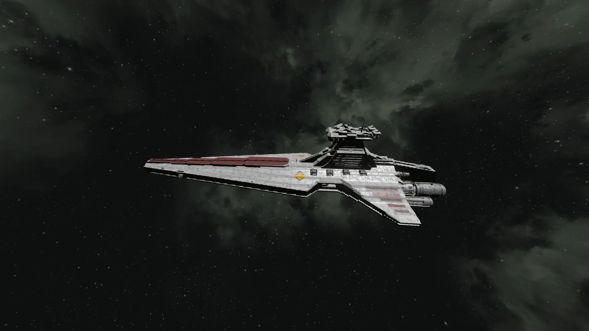 I finished the exterior of my second iteration of the Venator-Class Star Destroyer | Scrolller
