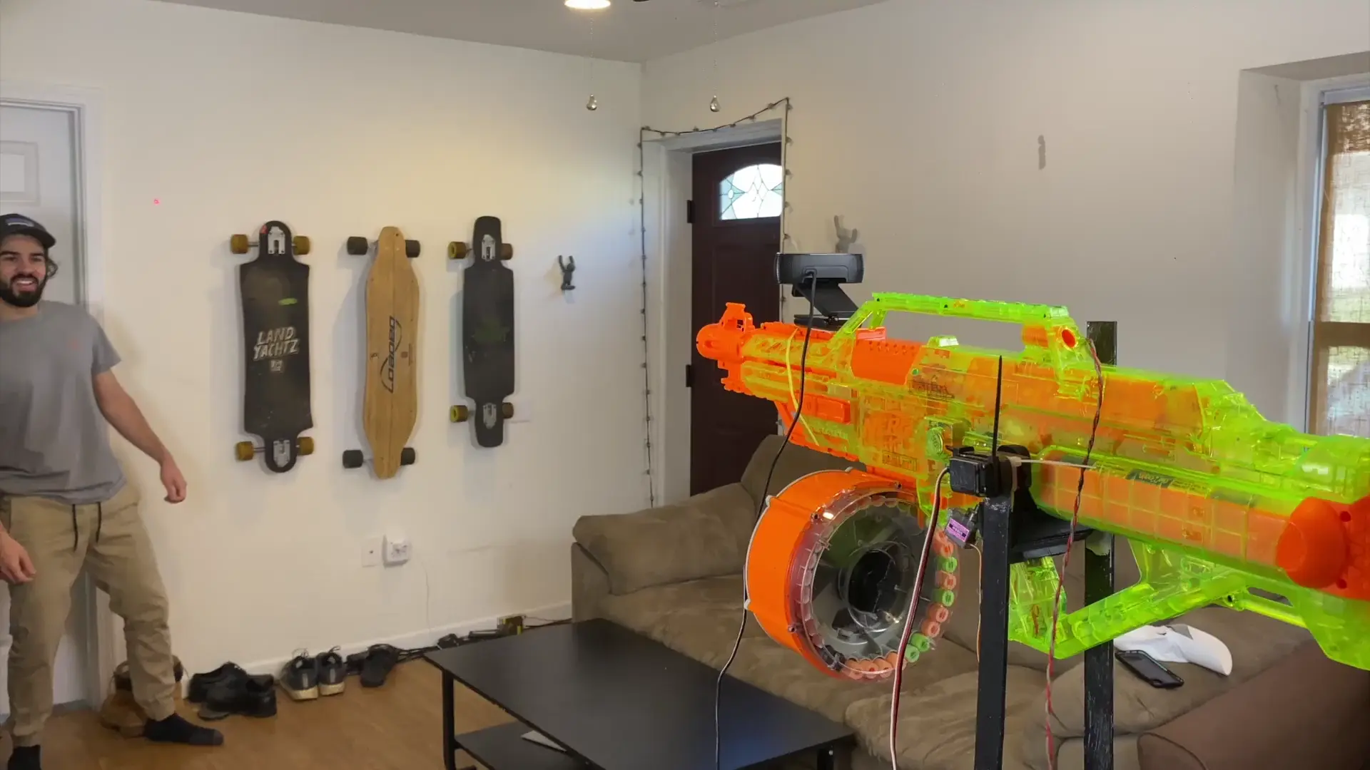 I made a Nerf gun track and shoot my face | Scrolller
