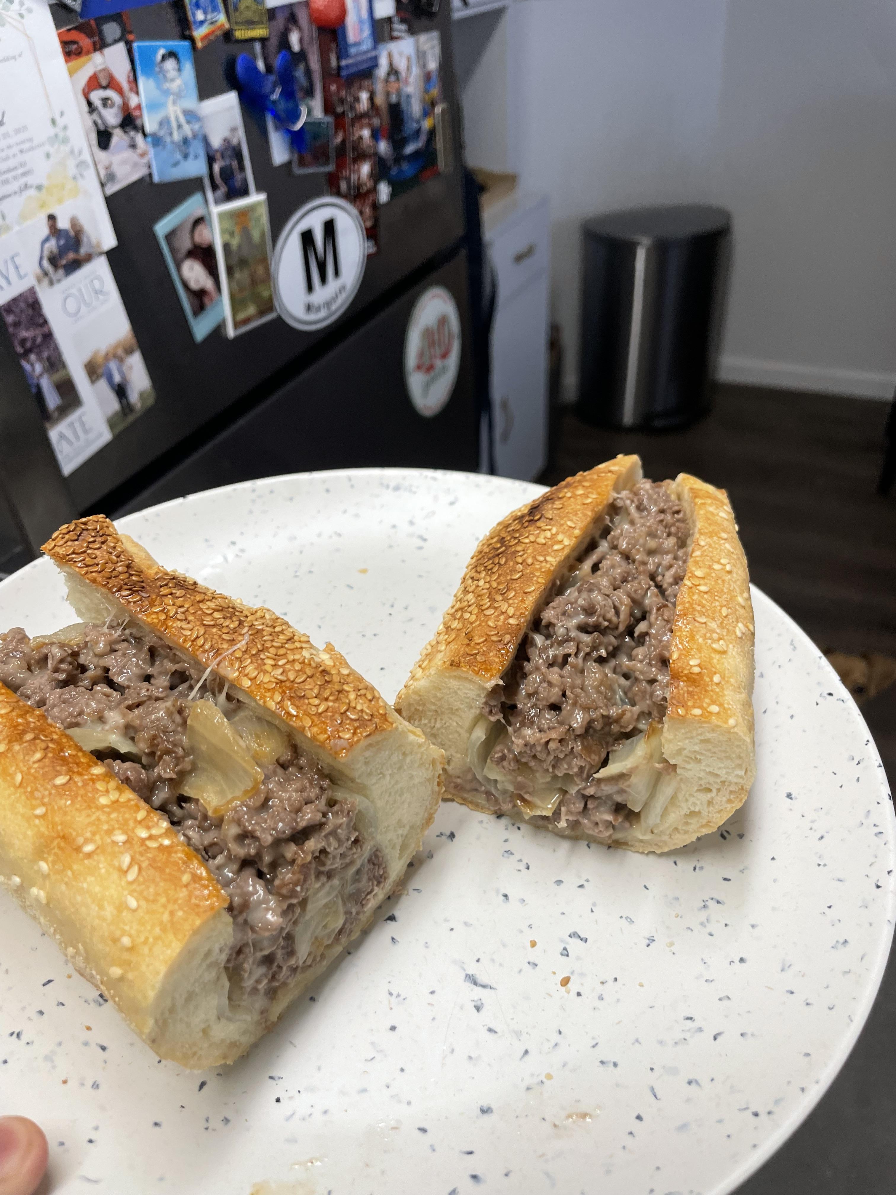 [Homemade] Cheesesteak on Homemade Bread | Scrolller