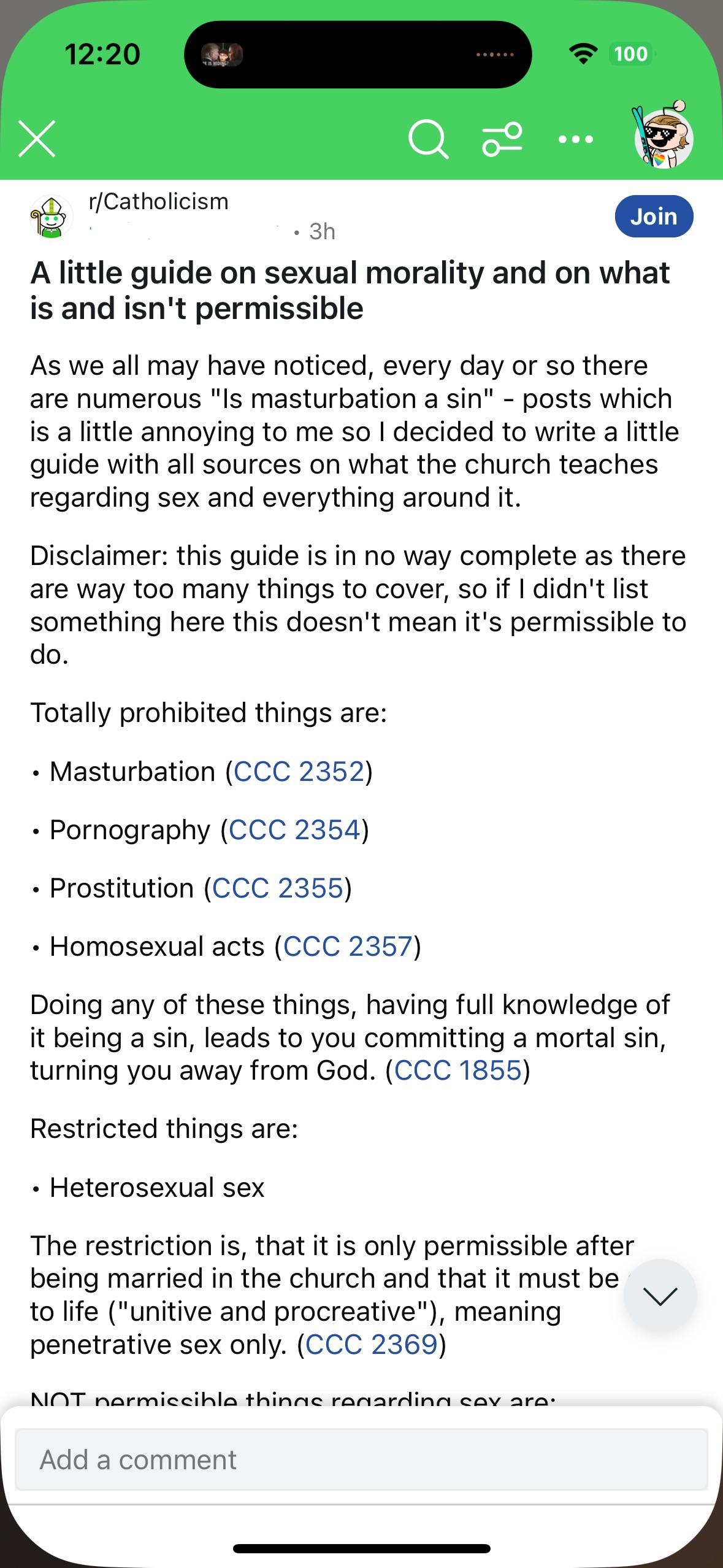 Catholic sexual ethics are 100% a fetish | Scrolller
