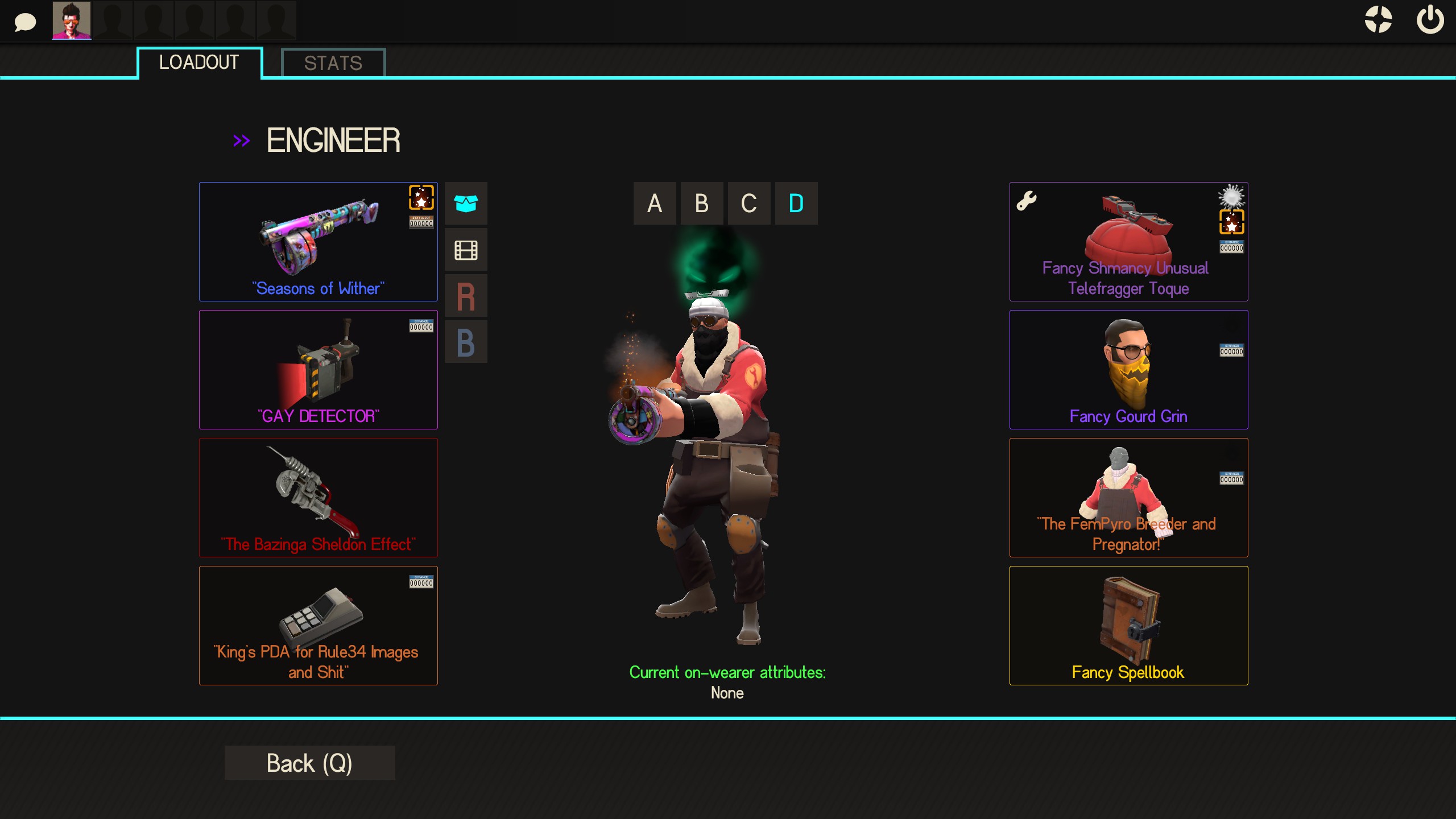 Ive finished my Strange Unusual Loadouts, and i want yall to rate every ...