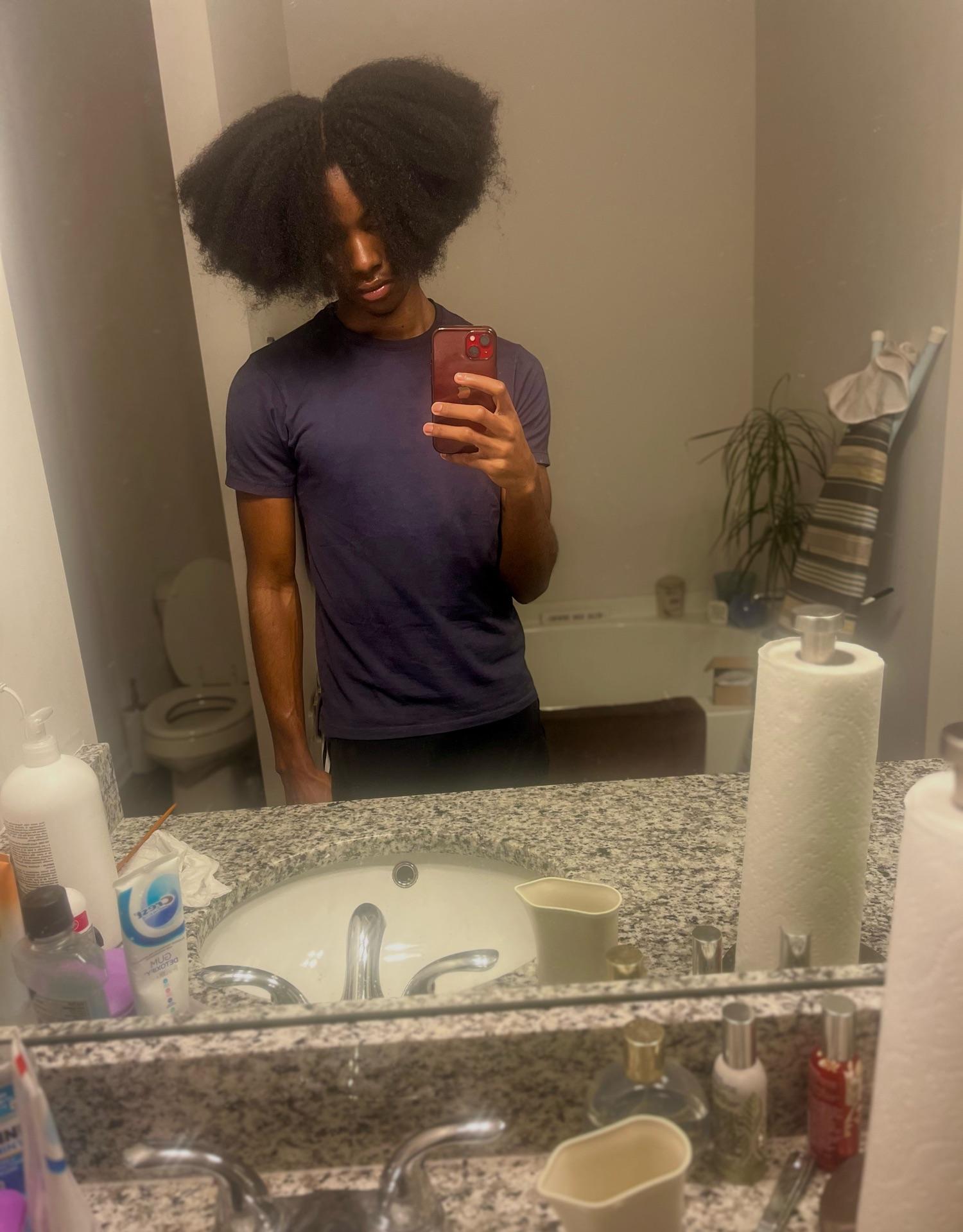 Before and After braiding my own hair. How do they look? 🙃 | Scrolller