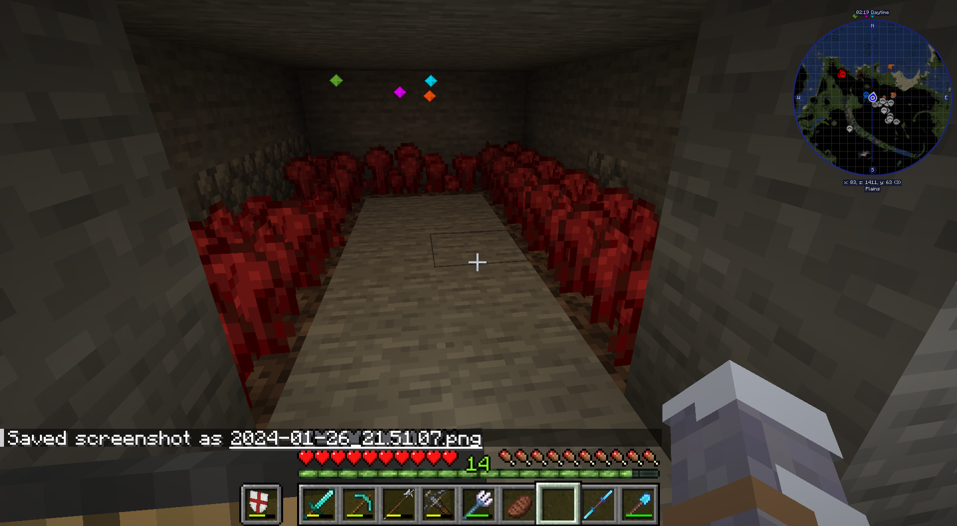 What do yall think of my underground farm and enchanting setup? | Scrolller