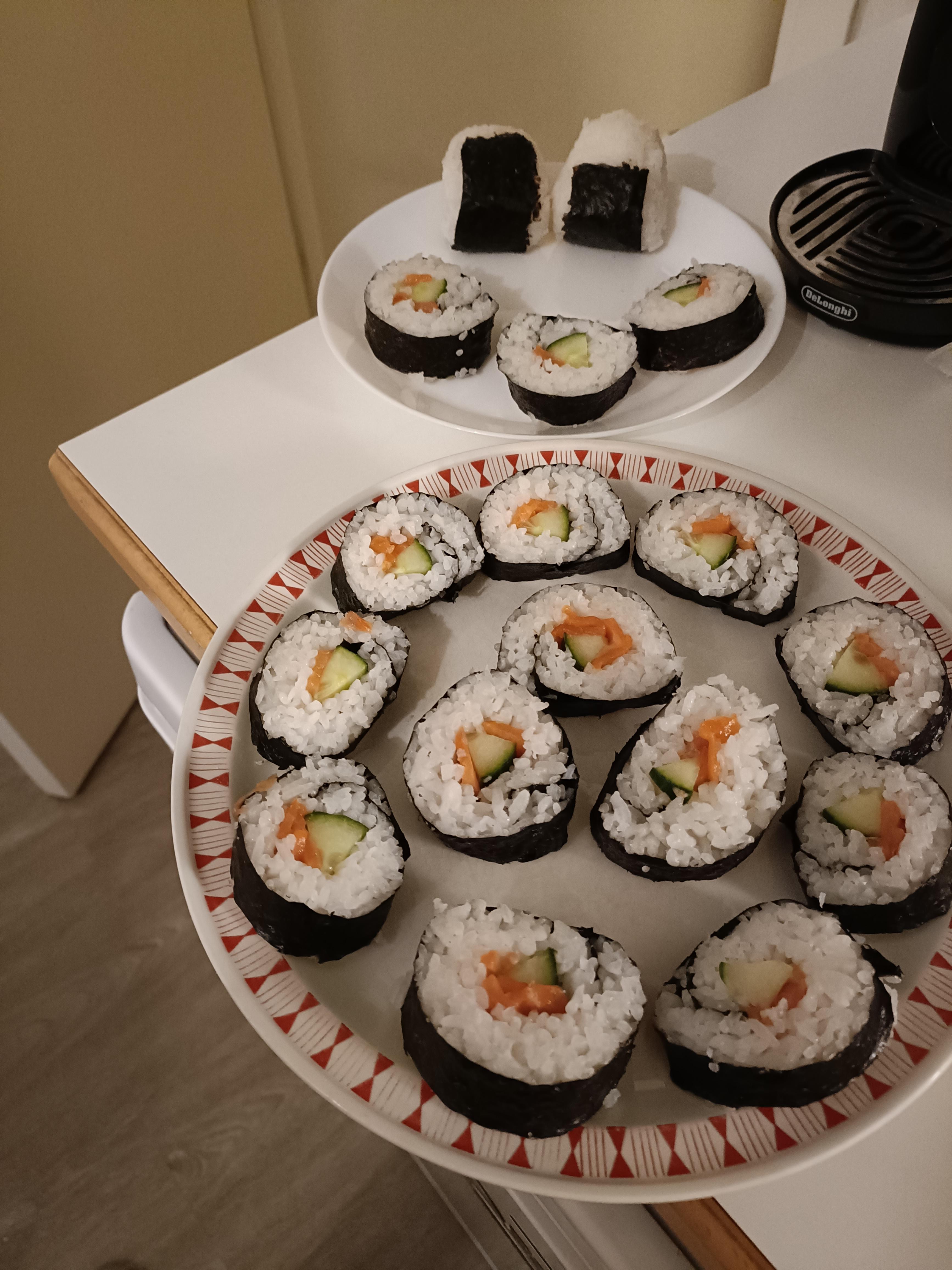 [homemade] Glutenfree pelmens and sushi | Scrolller