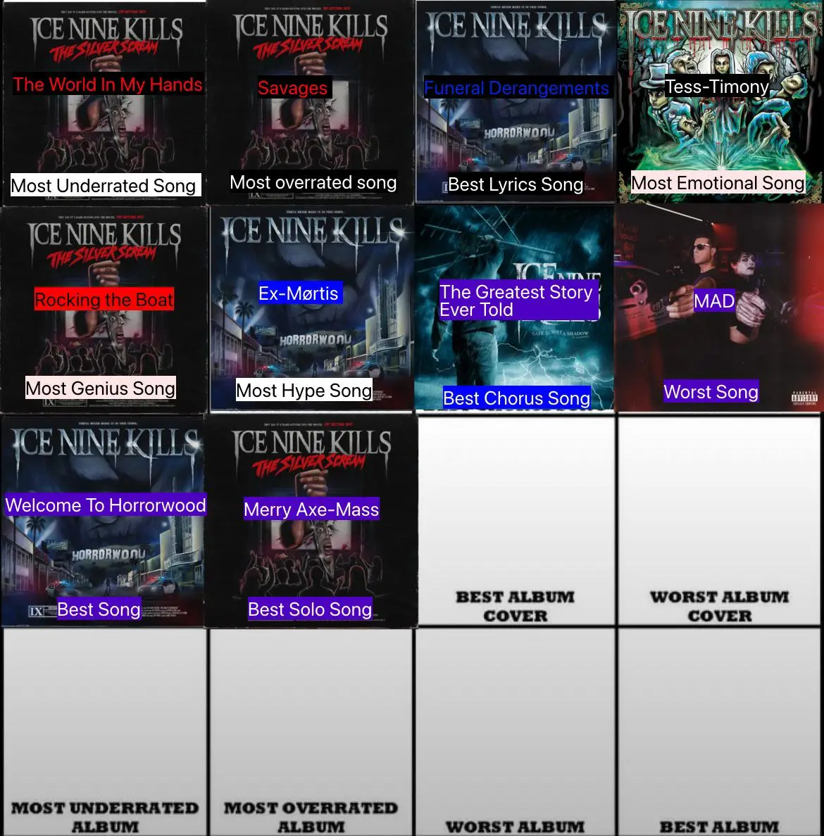 Ice Nine Kills Fan Chart - Day 11 | Scrolller