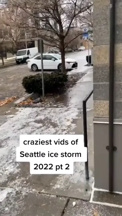 Ice storm in Seattle | Scrolller