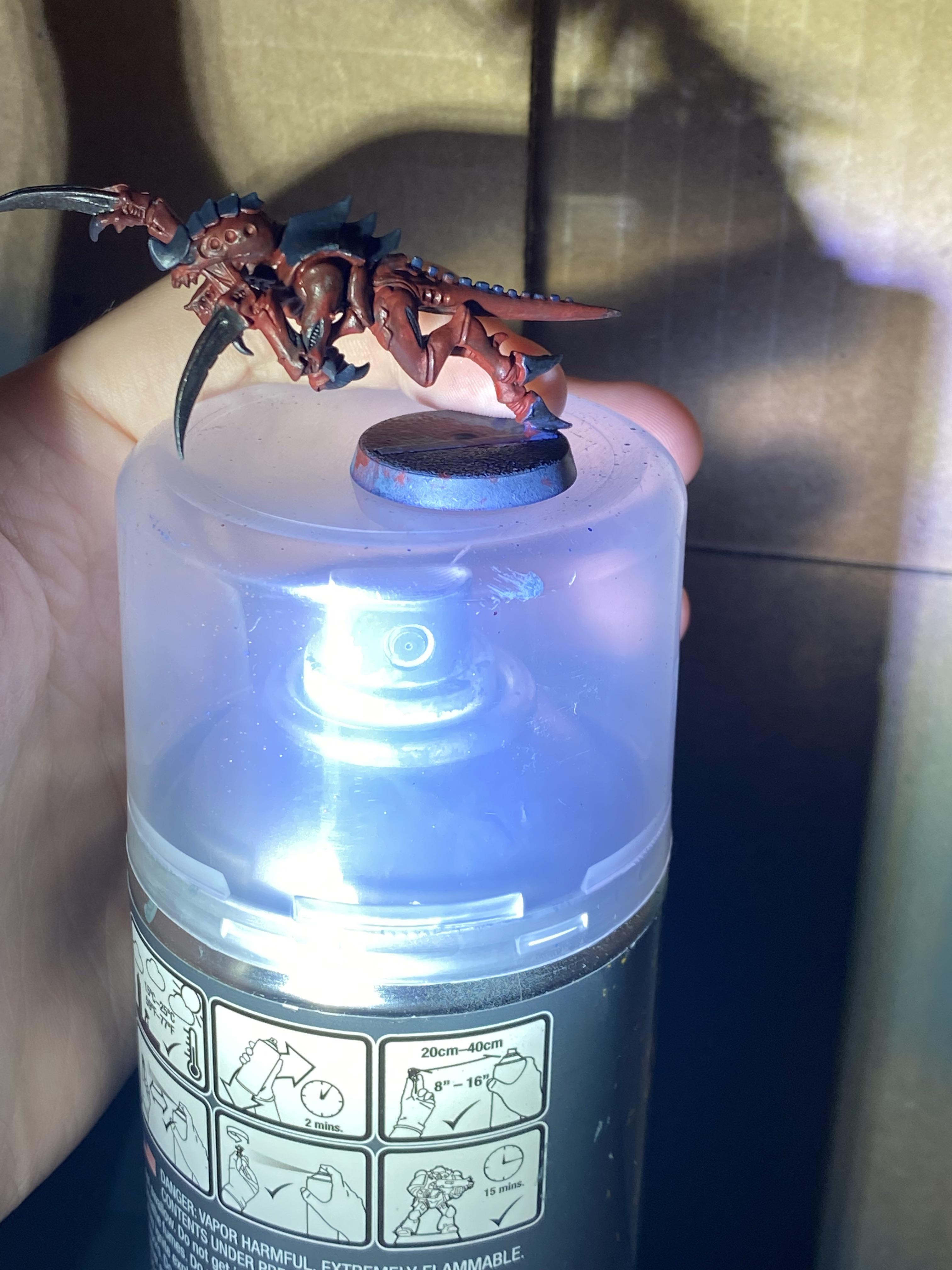 Decided to paint one of my free tyranid models. Also tried to make em a bit dirty. | Scrolller