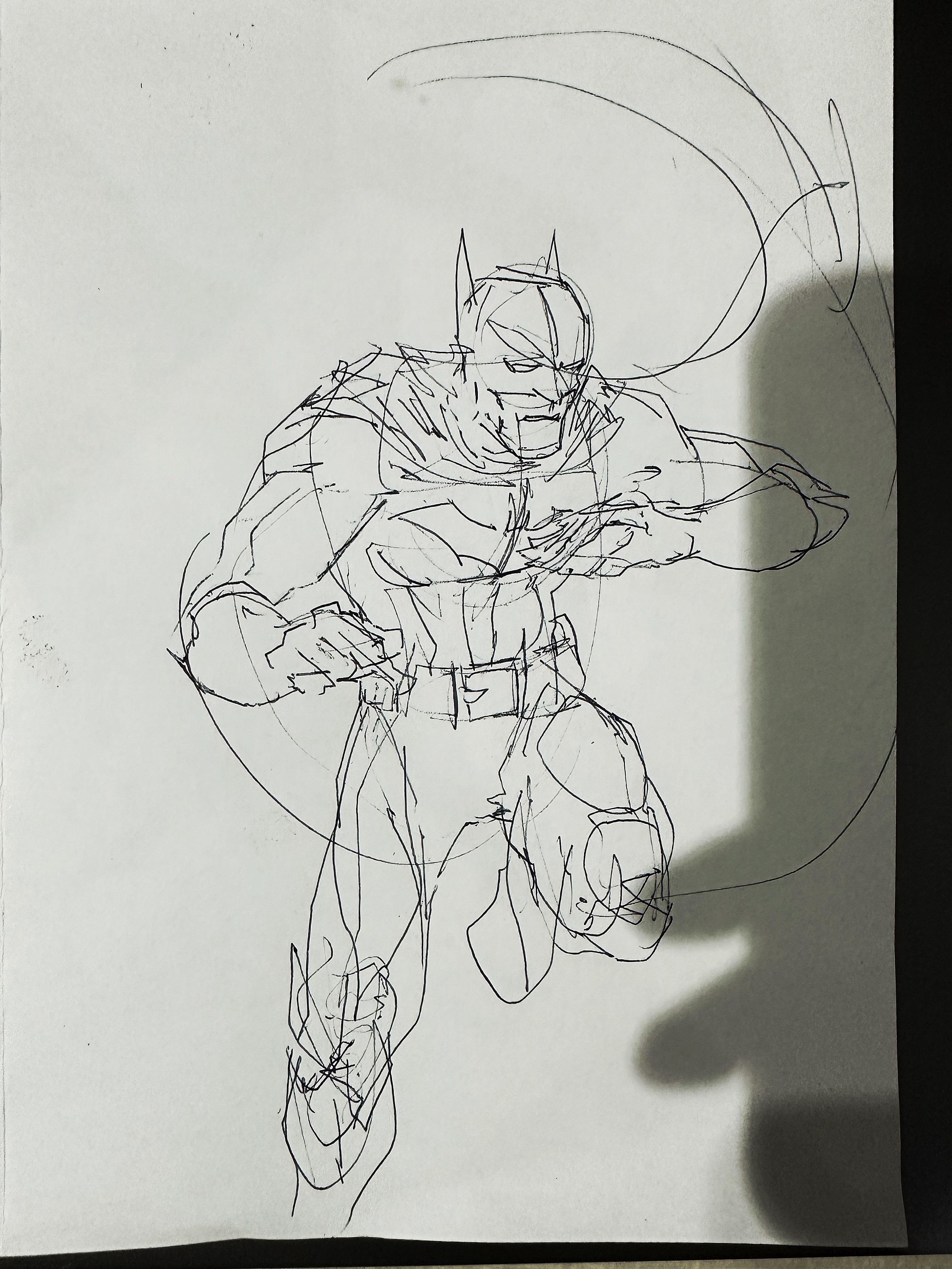 Batman sketch - 5min vs. 1min vs. 10 seconds | Scrolller
