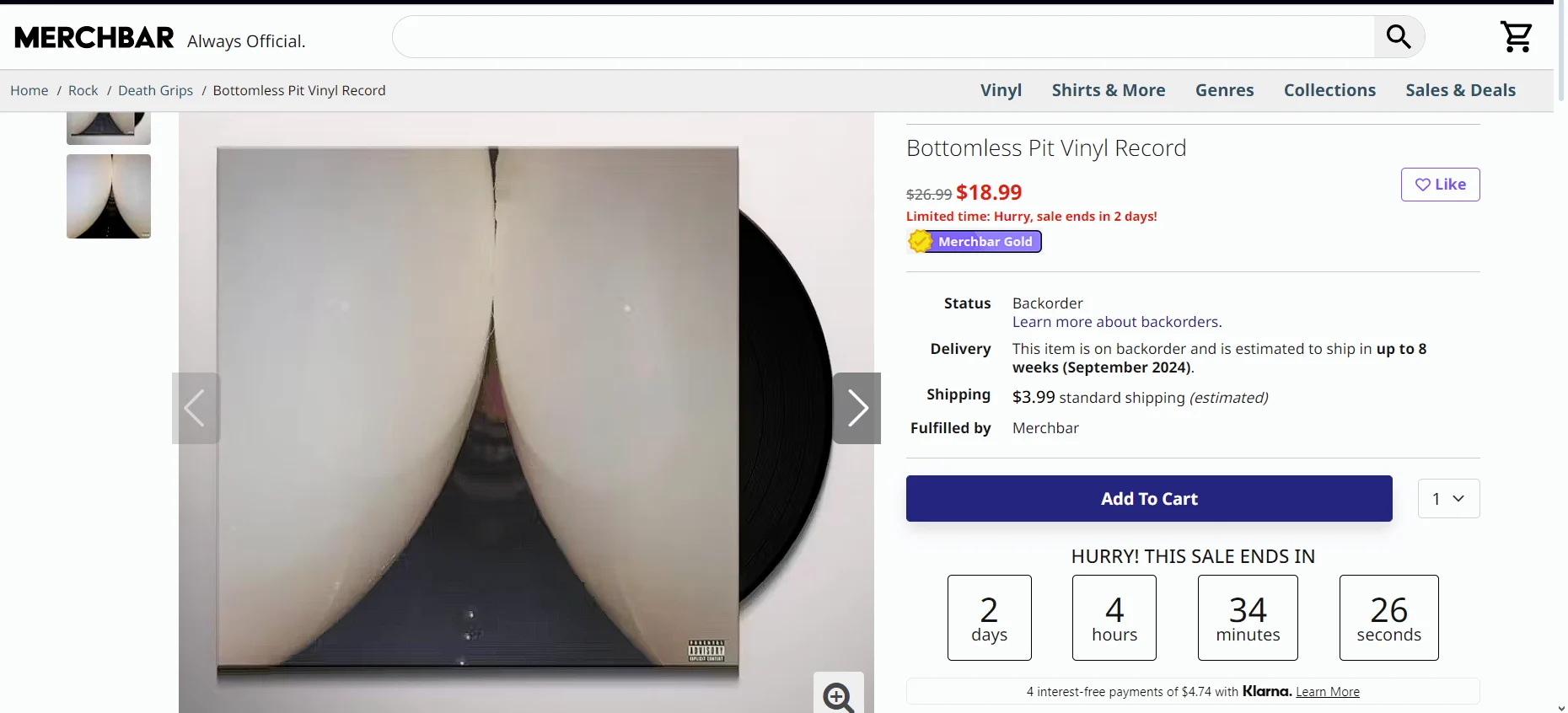 Is the merch bar page for the bottomless pit legit? | Scrolller