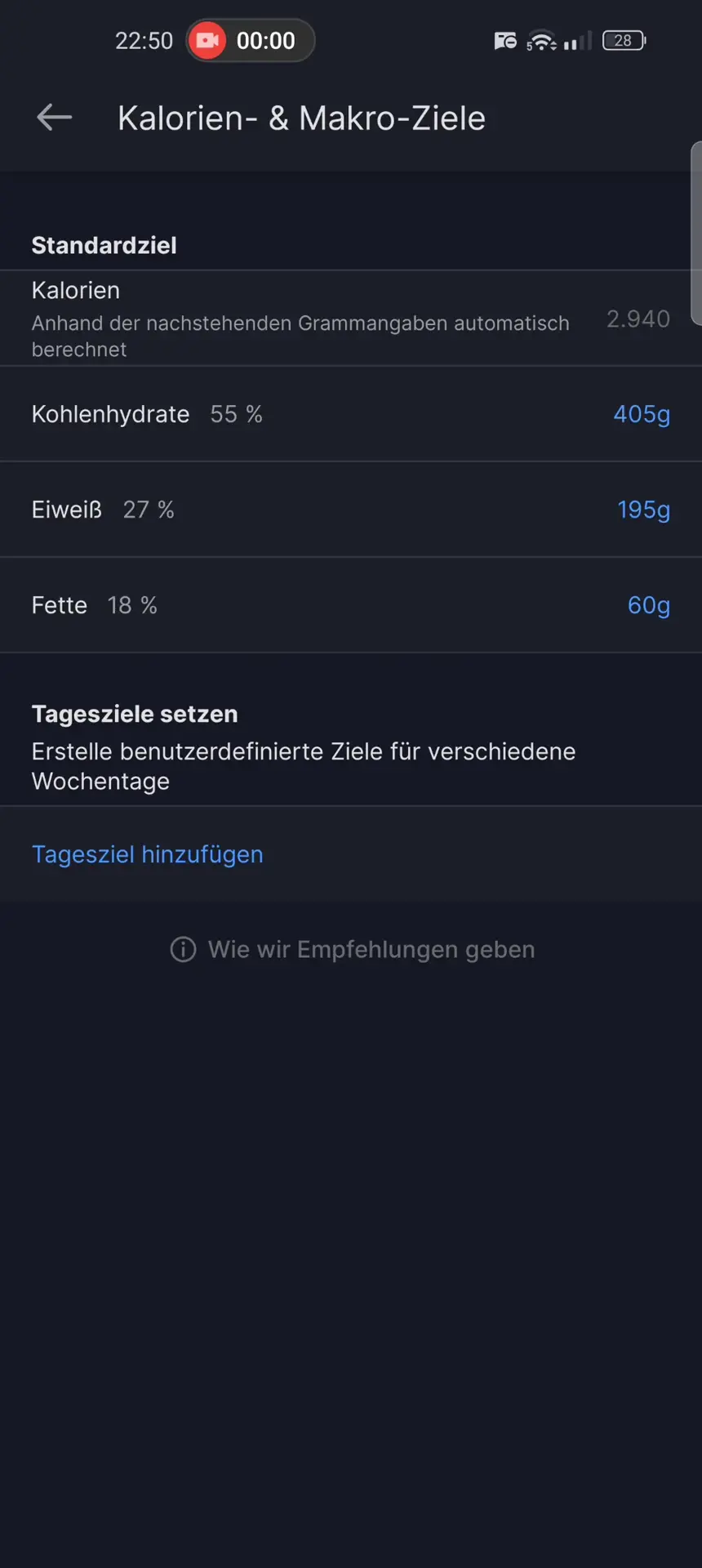 Issue with adding carbs aka increasing macro | Scrolller
