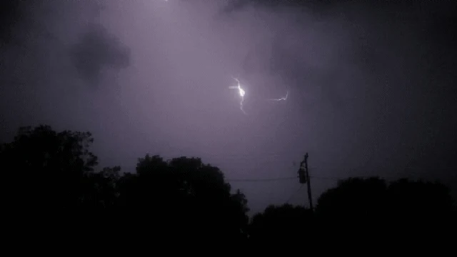 I've never seen lightning just appear like that. | Scrolller