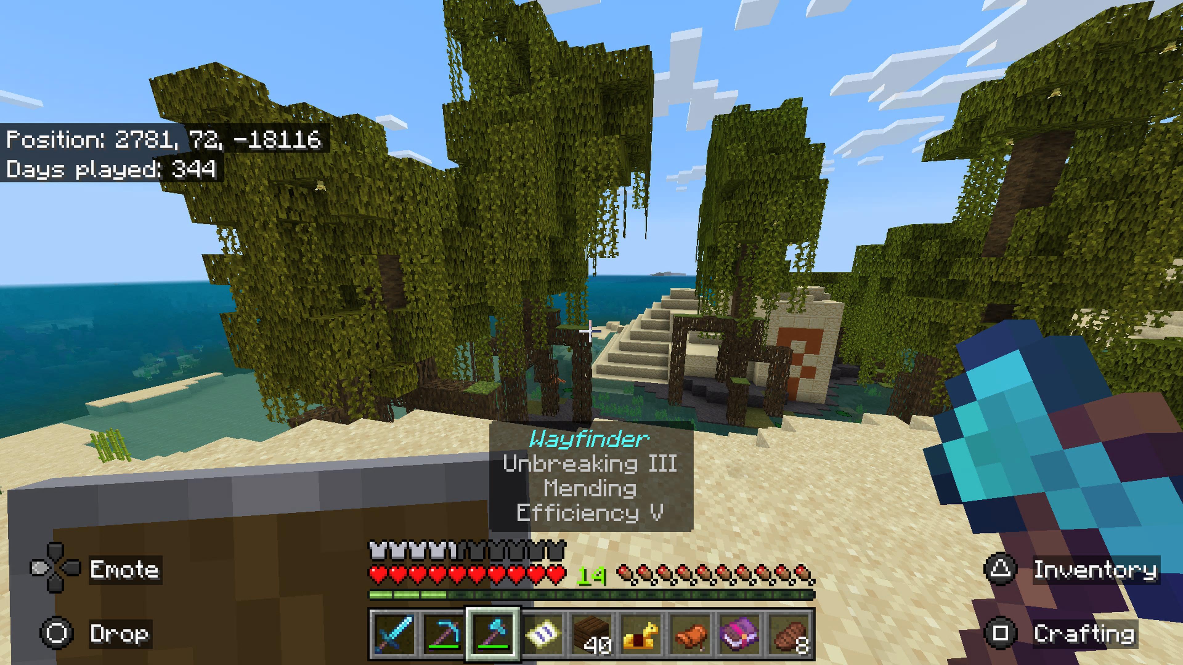 Desert temple in a very small mangrove. | Scrolller