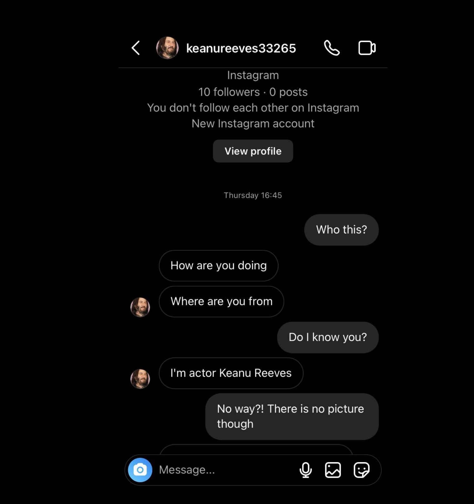 Keanu Lovebombed me Part 1 | Scrolller