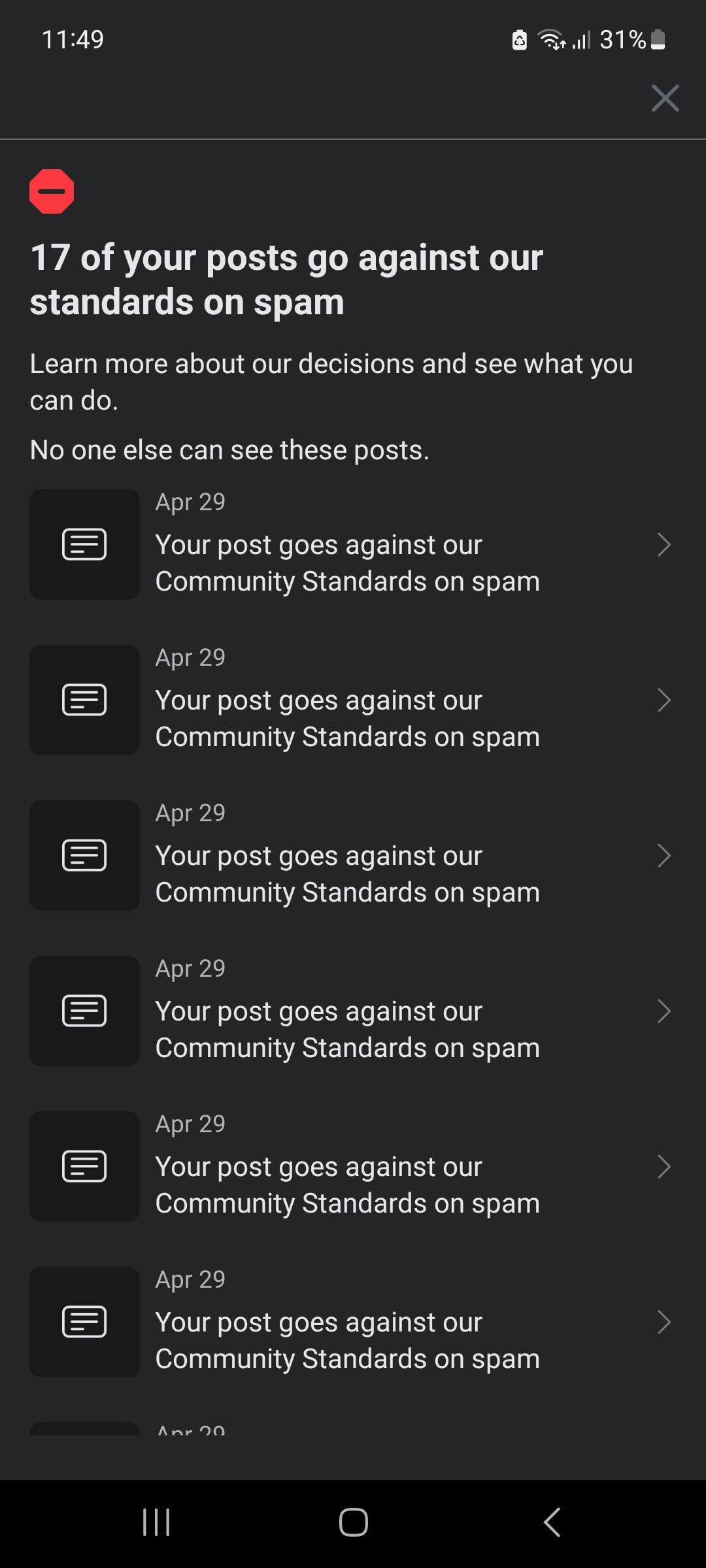 Spam fake reports still persists | Scrolller