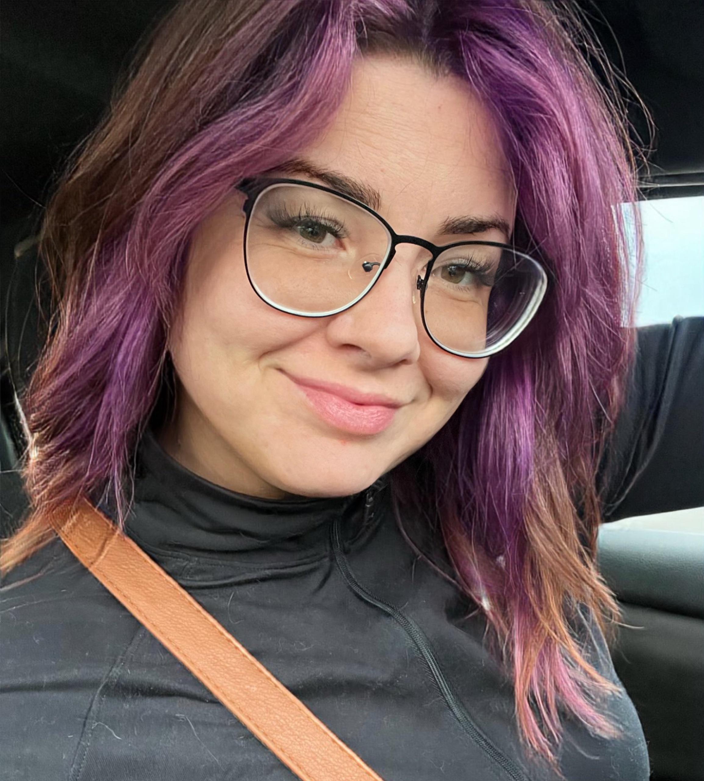 New hair, purple added! | Scrolller