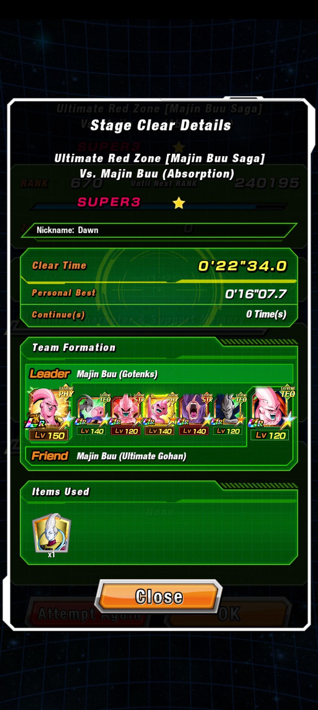 All EX Missions VS Majin Buu (Absorption) Red Zone Clear | Scrolller