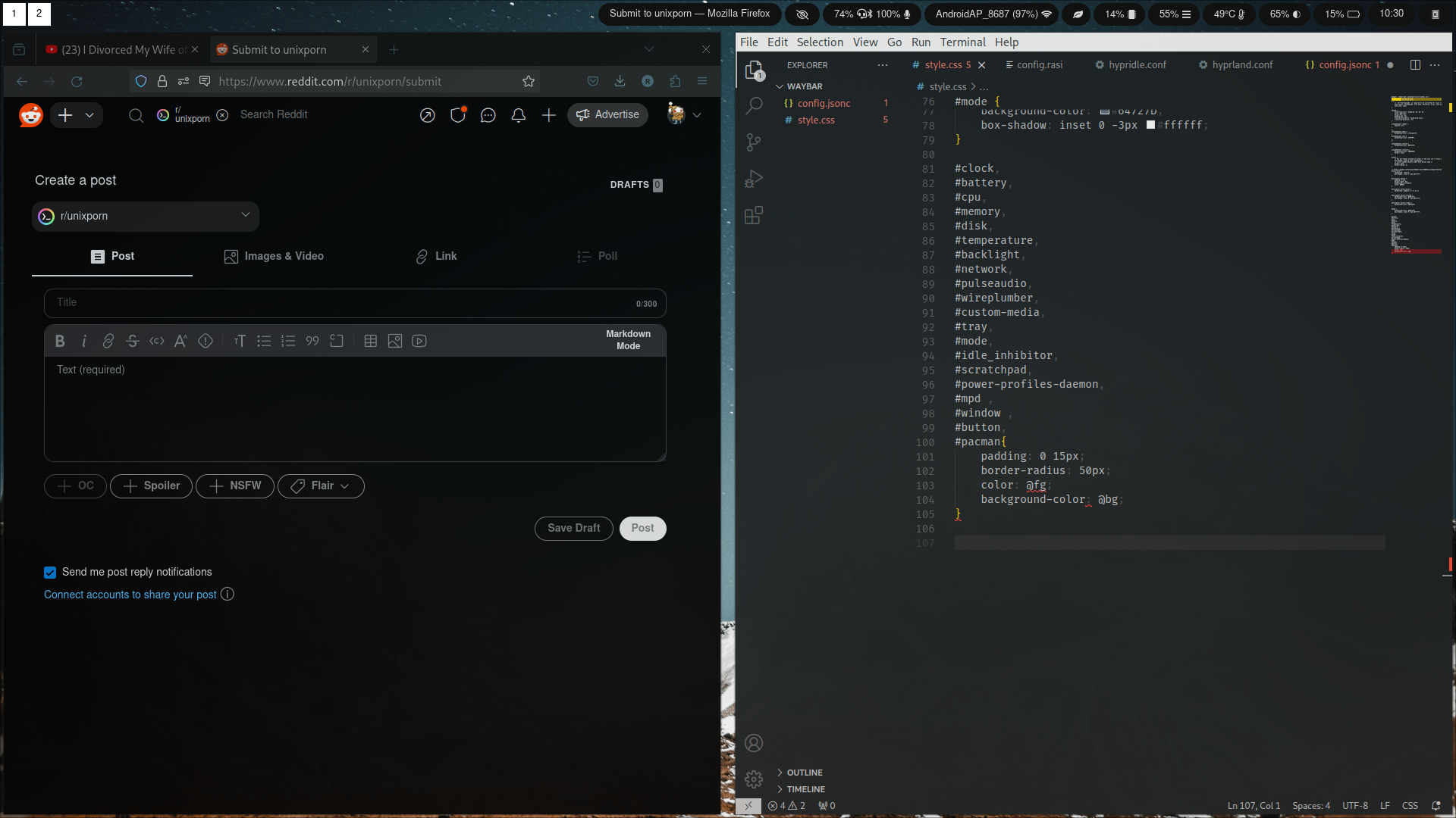 [ Hyprland ] hyprmonet | Scrolller