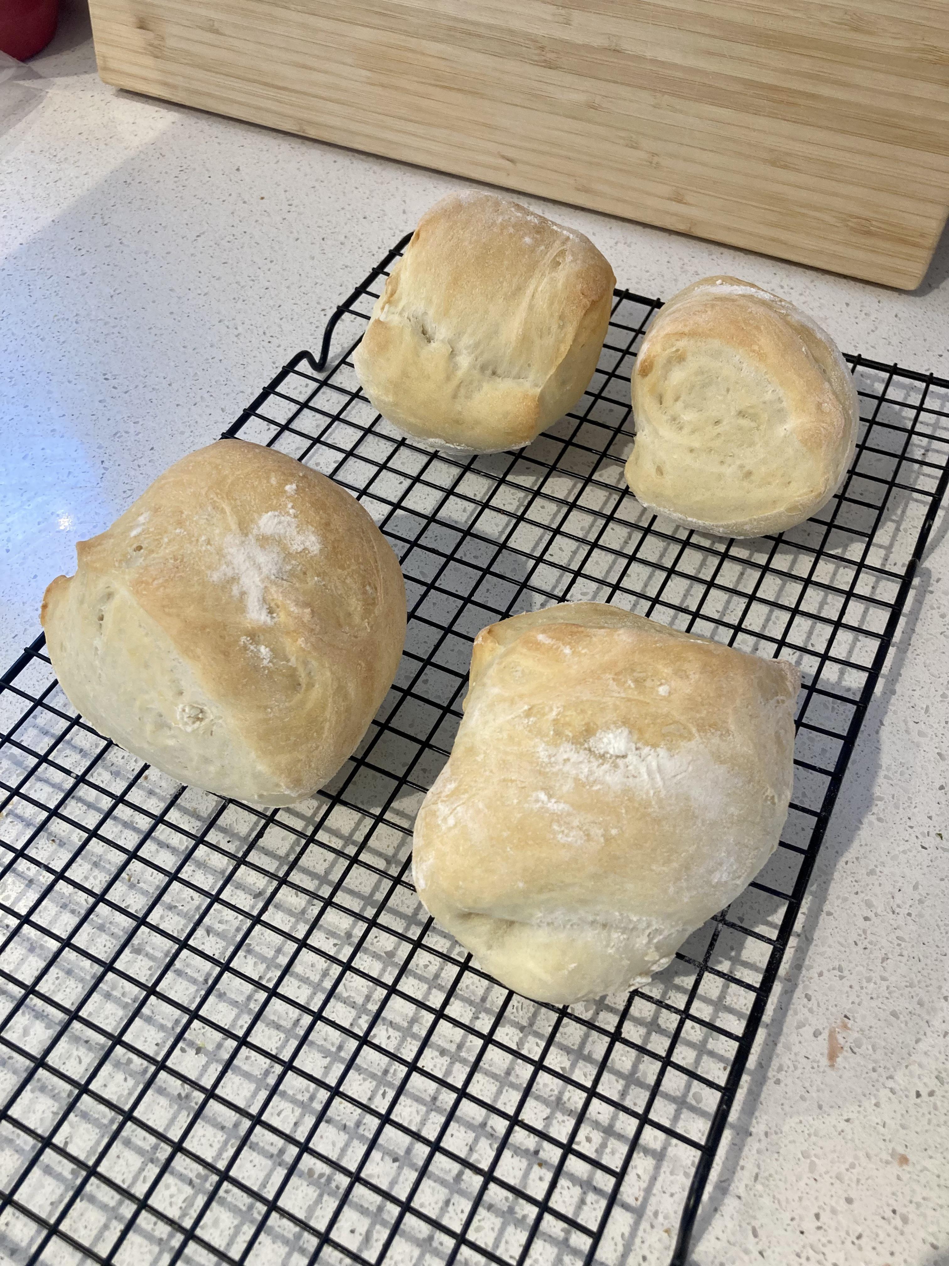 First time making ciabatta buns! | Scrolller