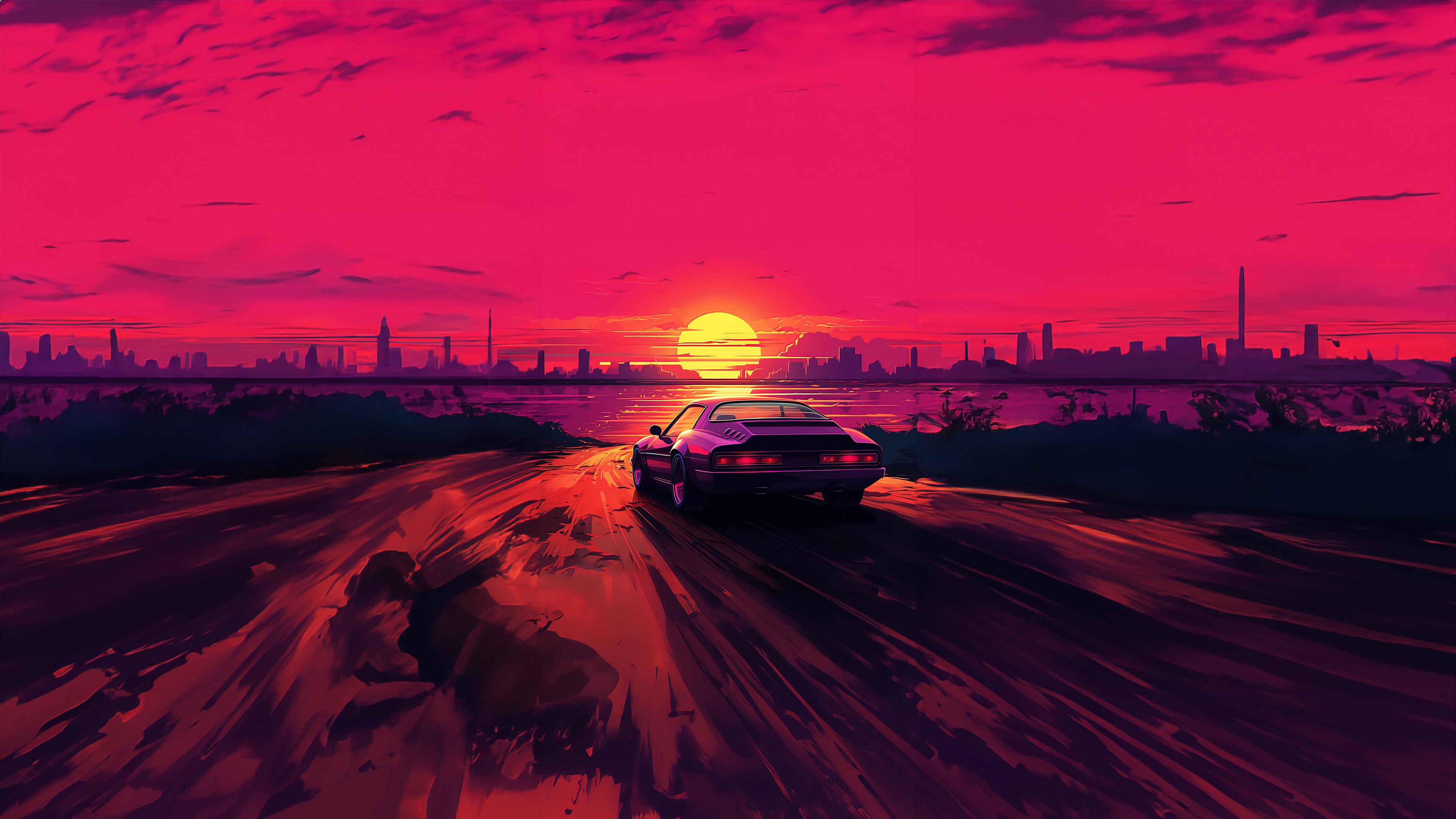 Synthwave [3840x2160] | Scrolller