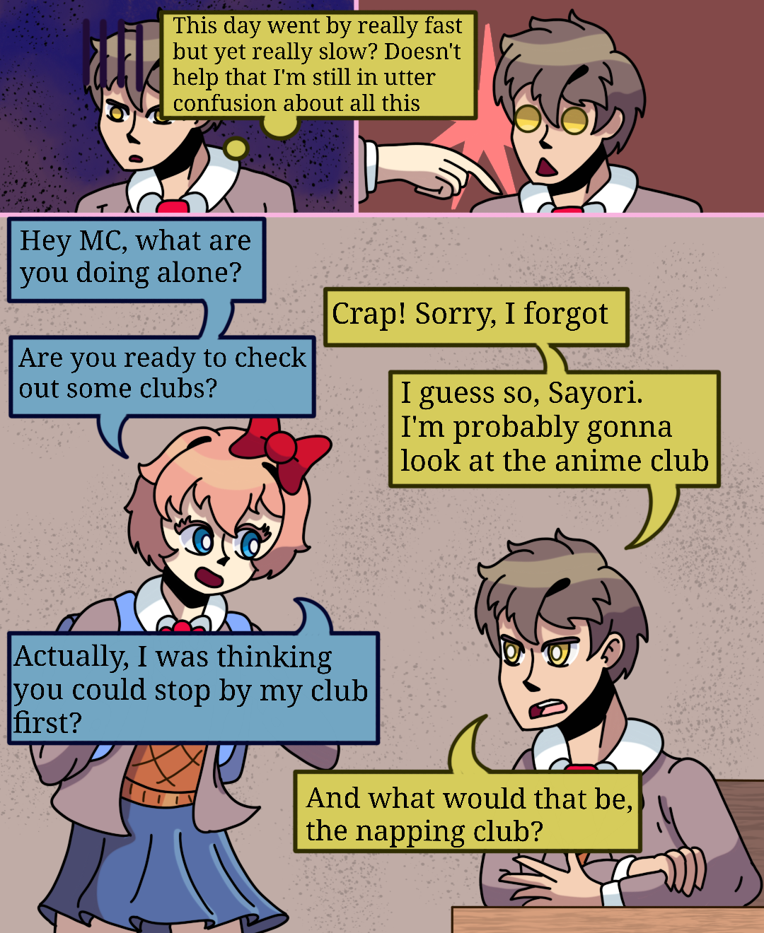 Chapter 2 of my DDLC Fan comic | Scrolller