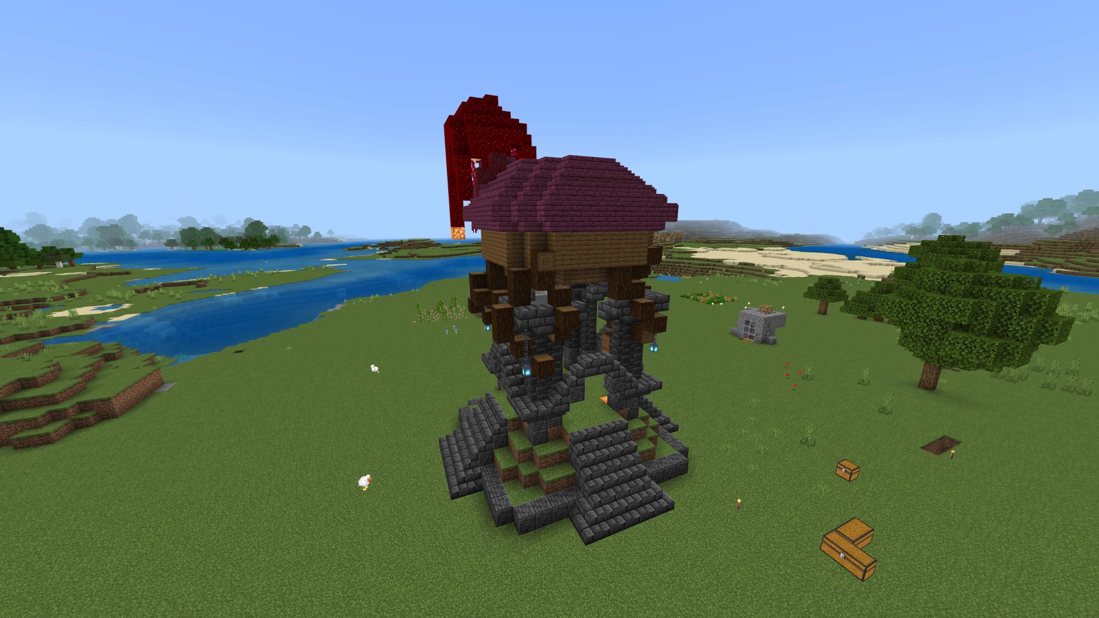 What do y’all think of my survival base I built on a world with a friend of mine. | Scrolller