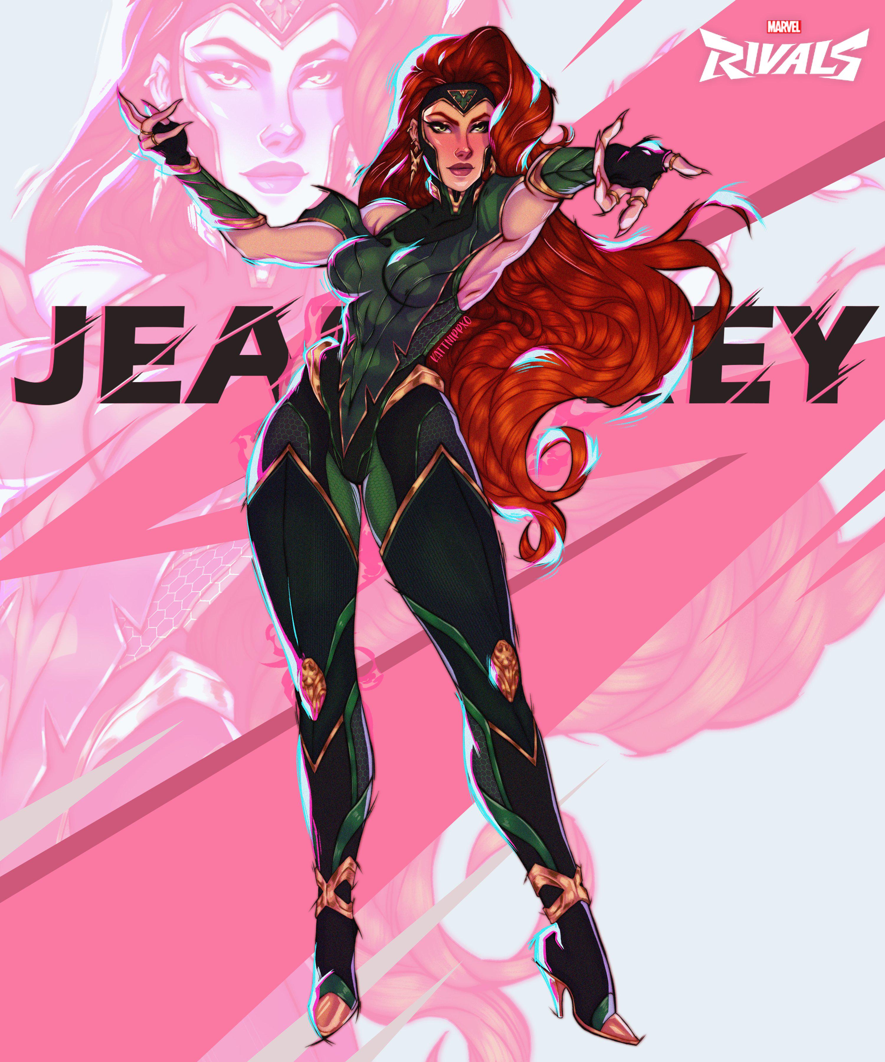 Jean Grey for Marvel Rivals by @KattNippxo | Scrolller