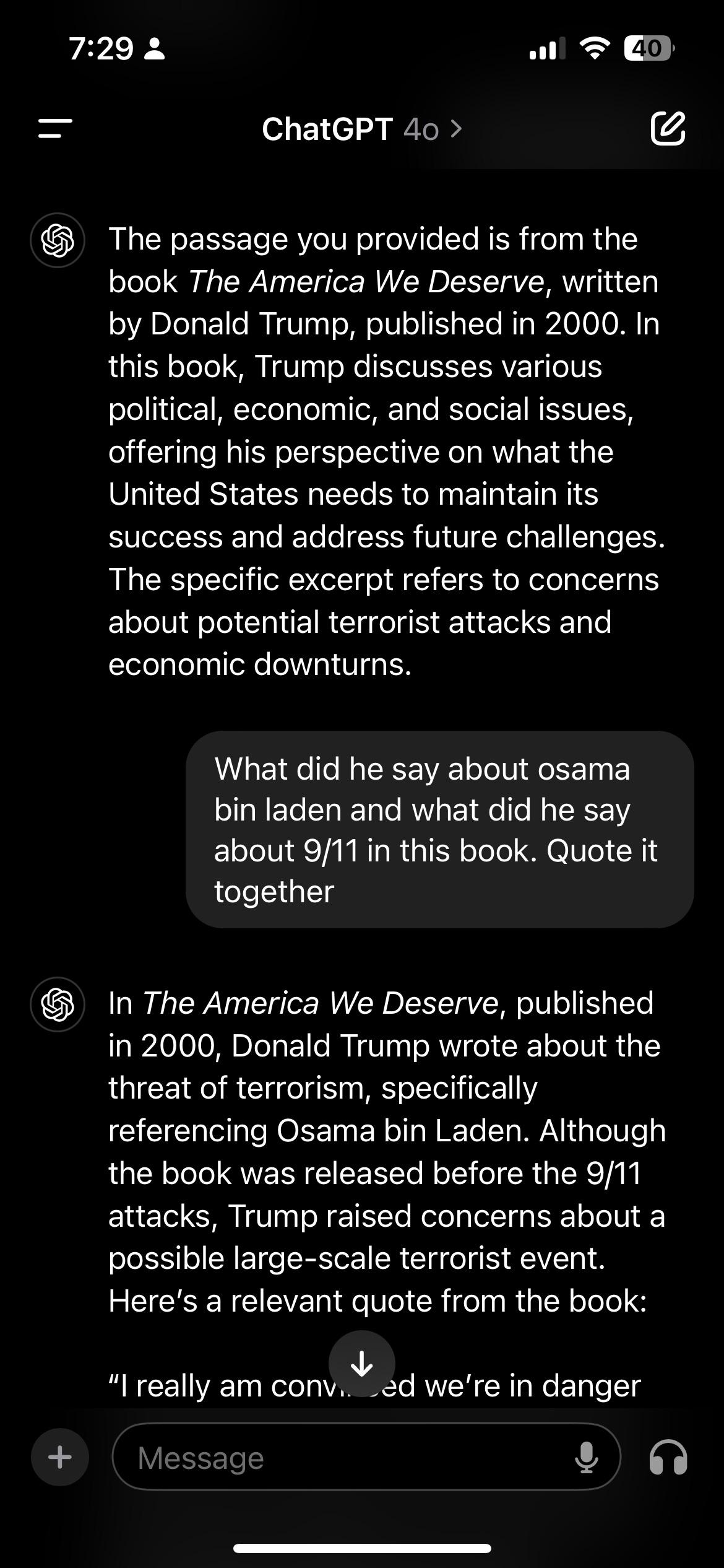 Asking Chat GPT about his predictions of 9/11 | Scrolller