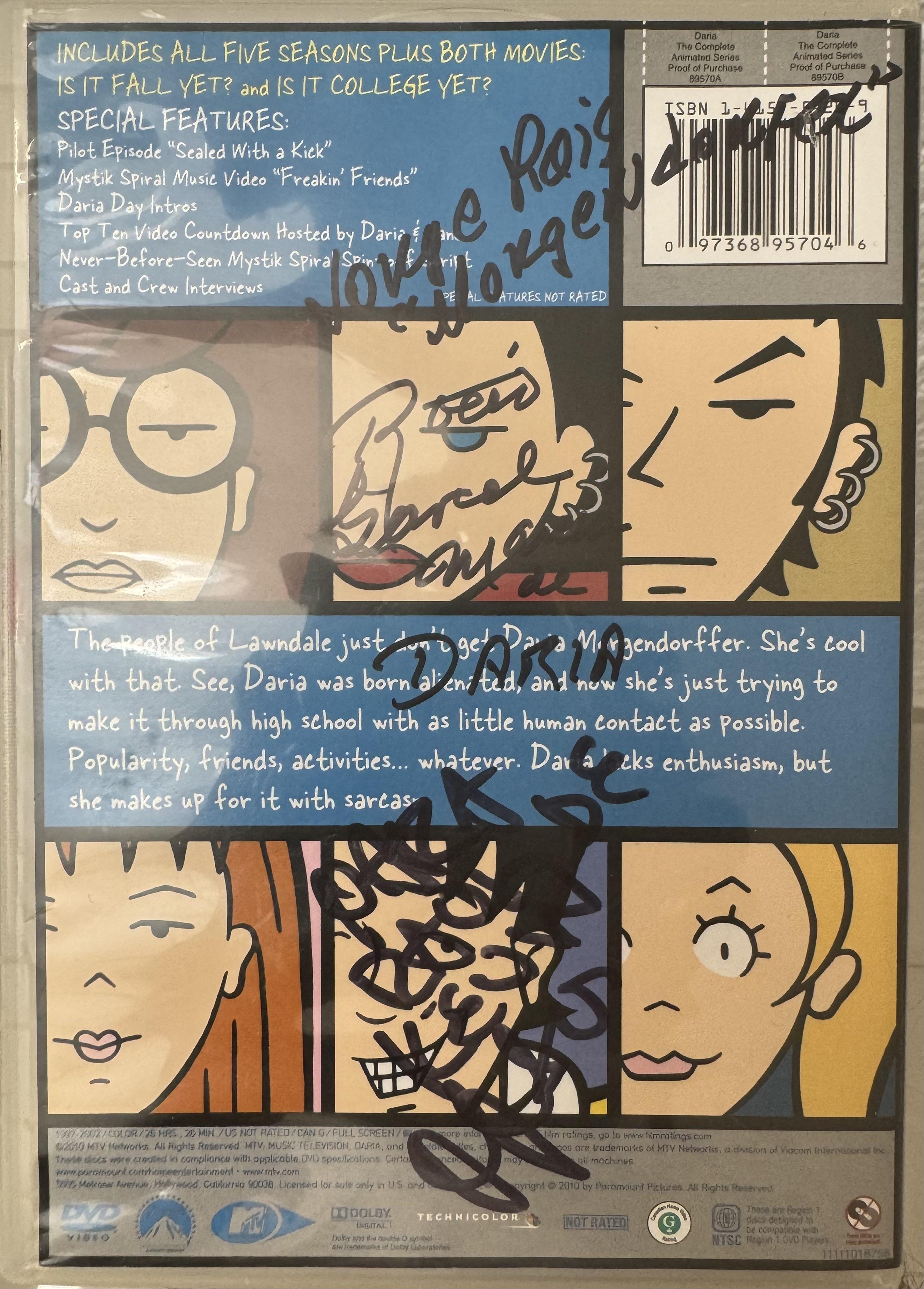 Daria signed DVD | Scrolller