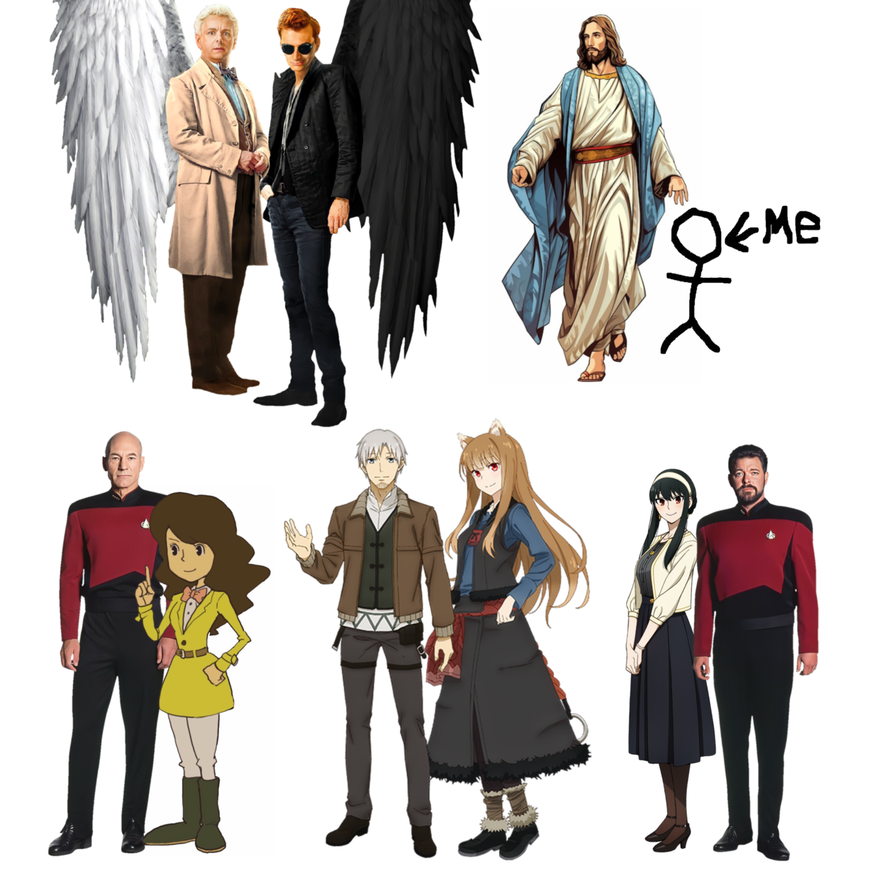 Collage of all the Miis on my island + all of the couples | Scrolller