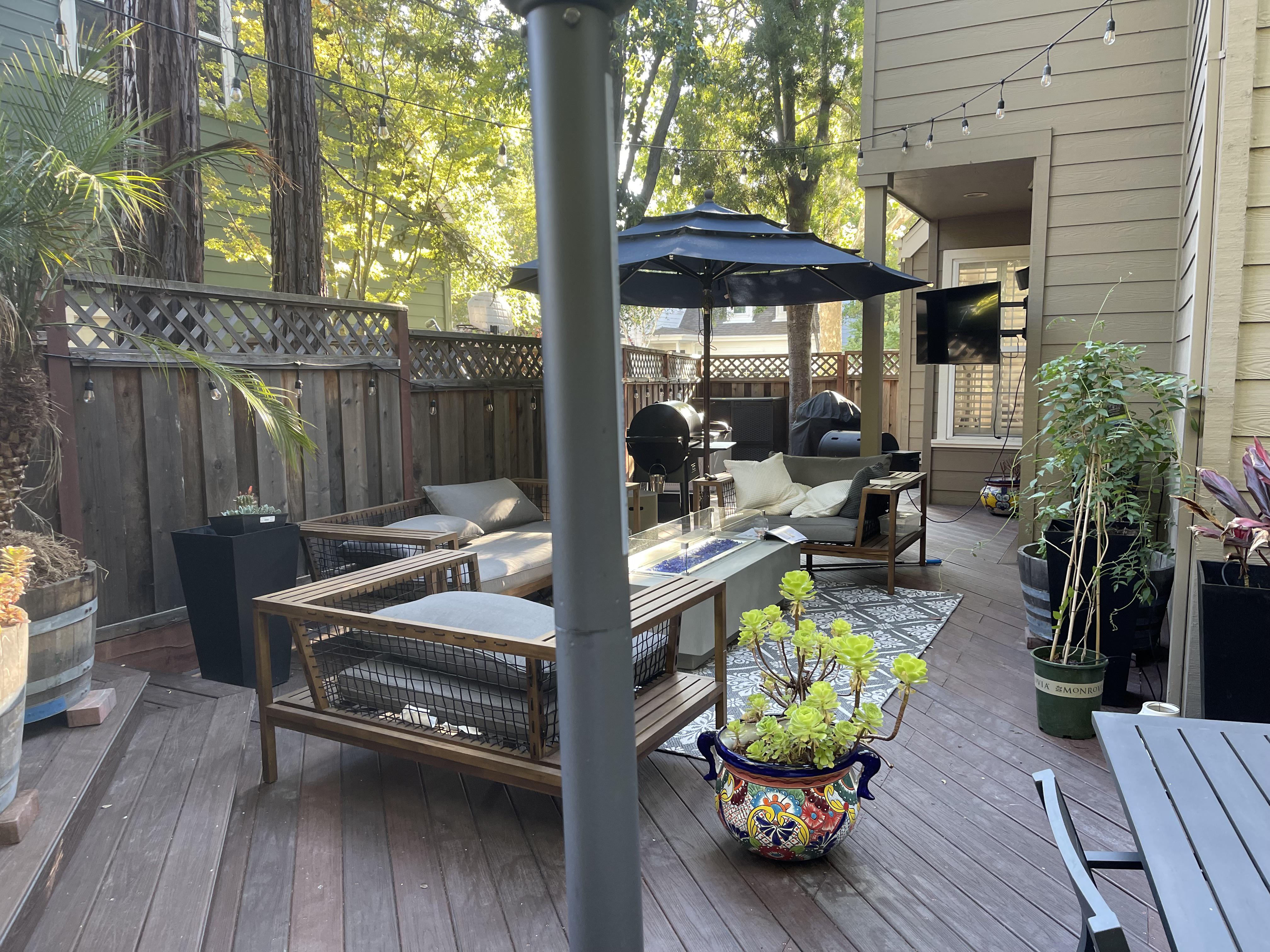My backyard. We recently added a Trex deck to a rather small backyard. | Scrolller