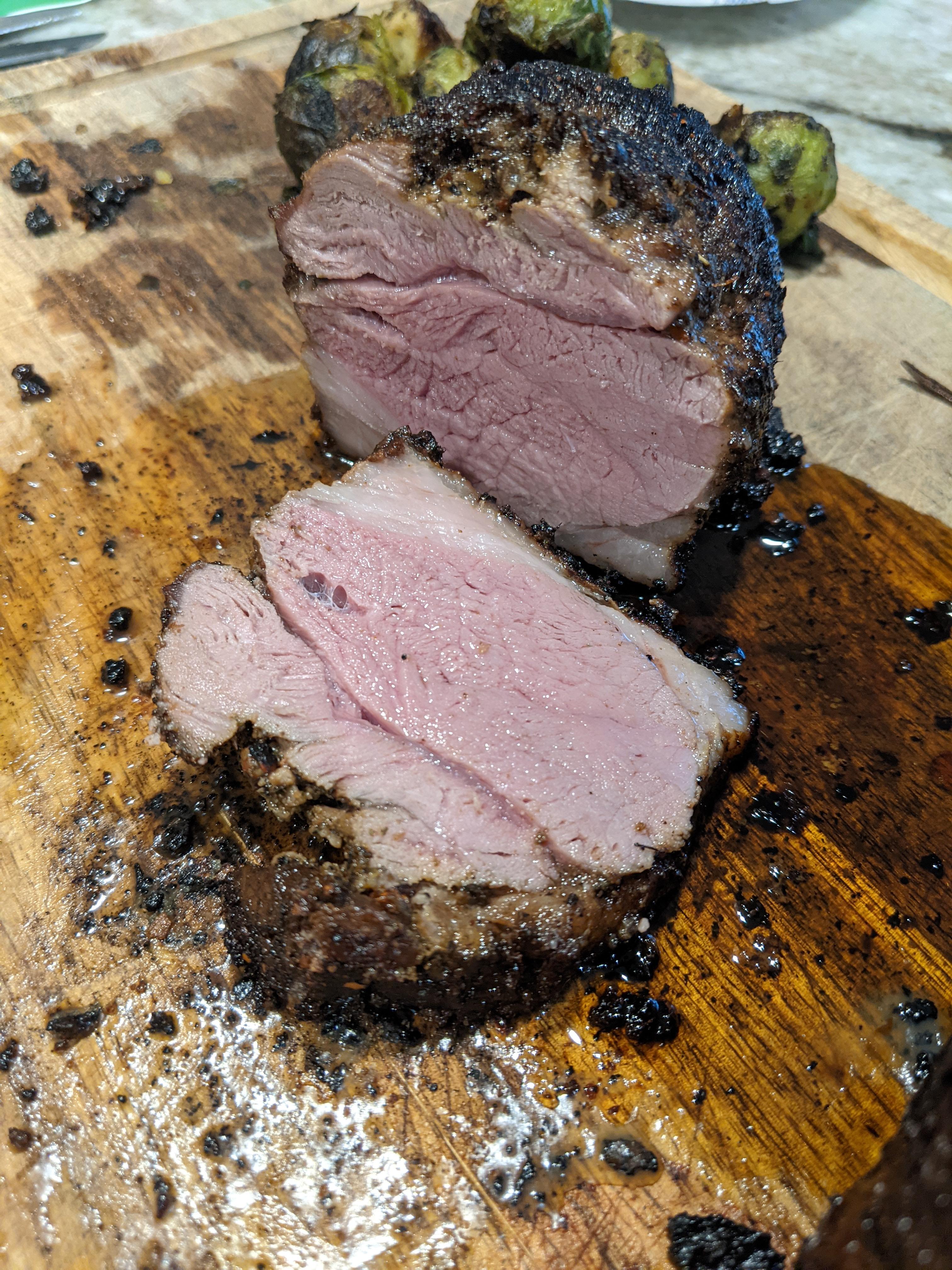 [homemade] Lamb Leg Steak w/ Brussels & Mashed Tay Tays | Scrolller