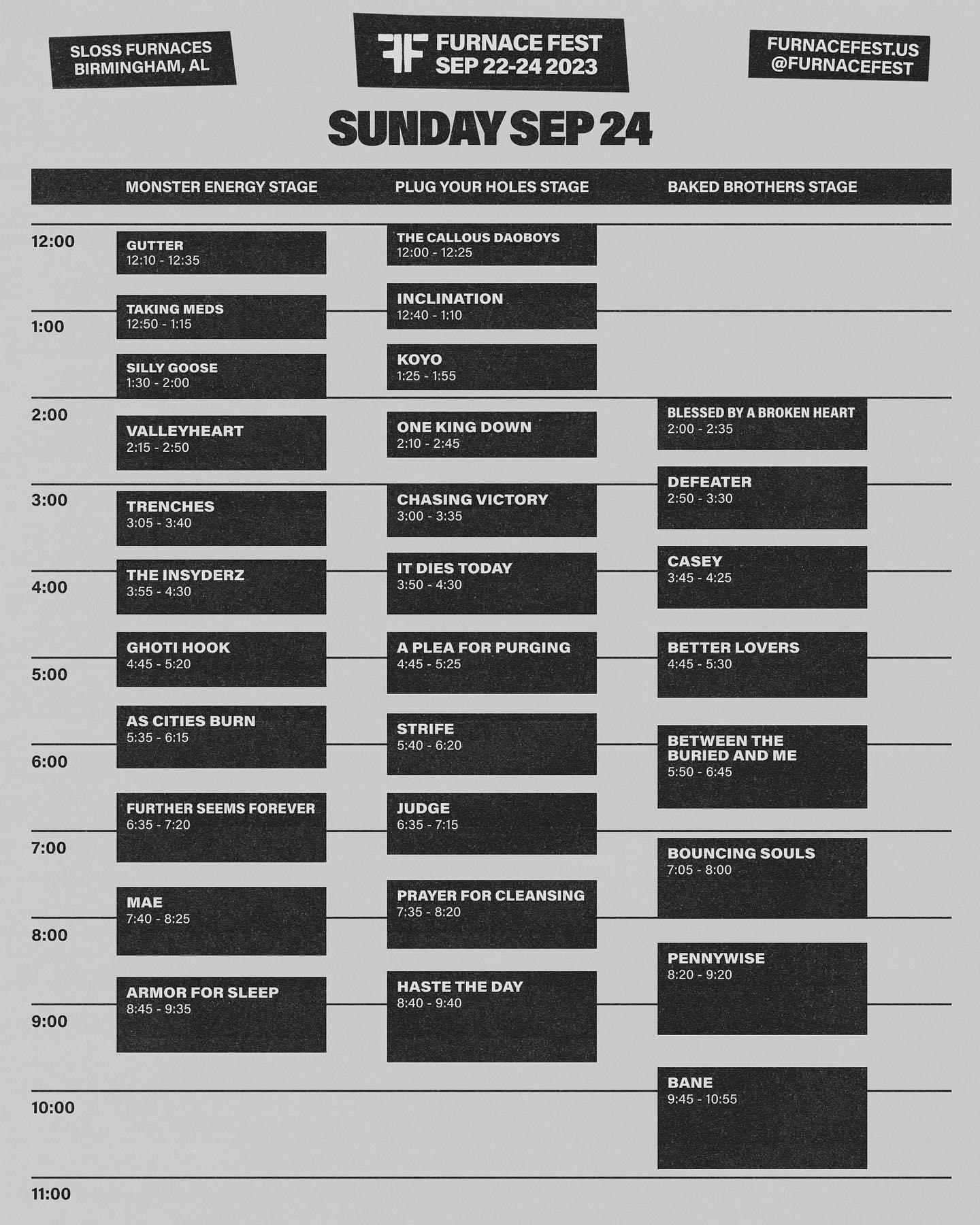 Furnace Fest Schedule 2023 | Scrolller