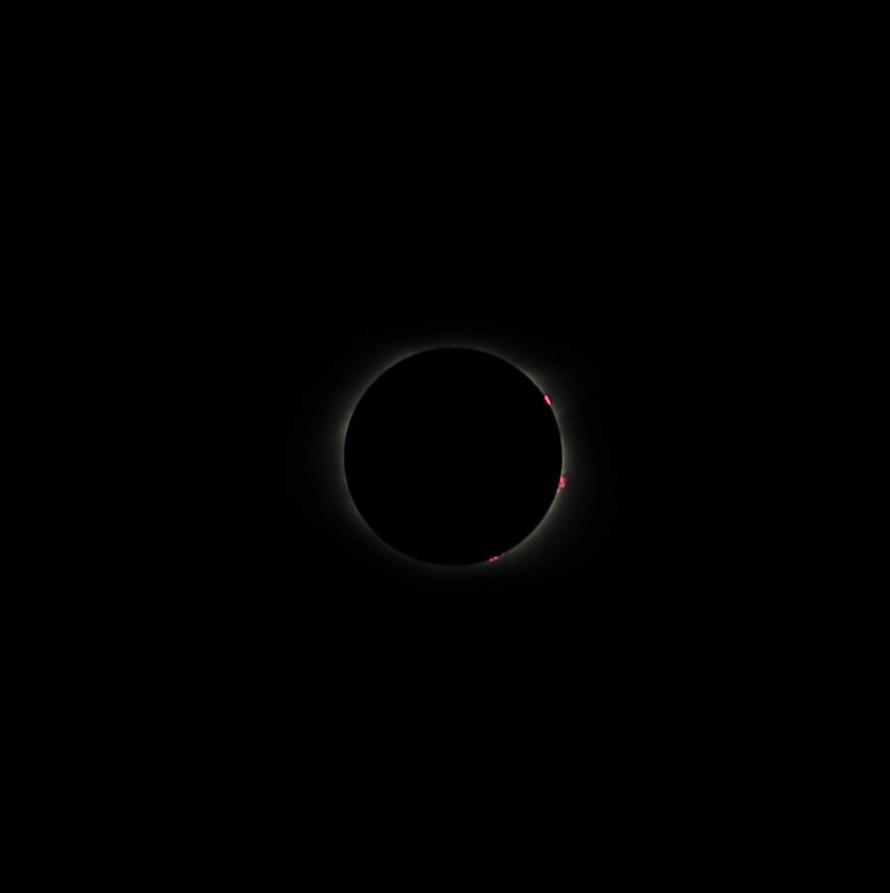 Shots taken from Corry, PA during our 10 minute break in clouds for totality | Scrolller