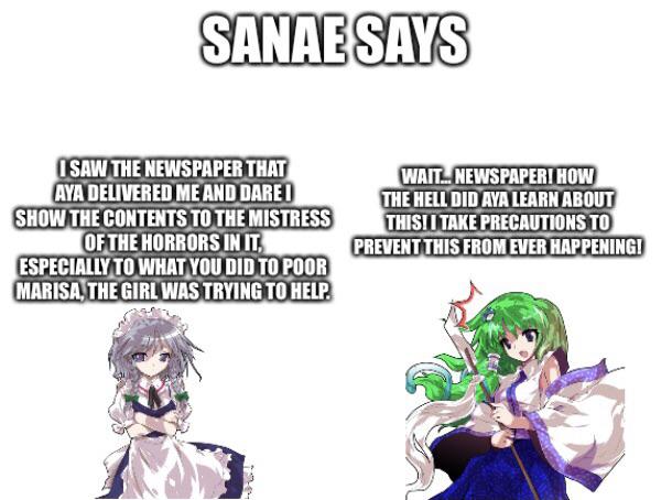 Sanae says 6 - obedience featuring Sakuya | Scrolller