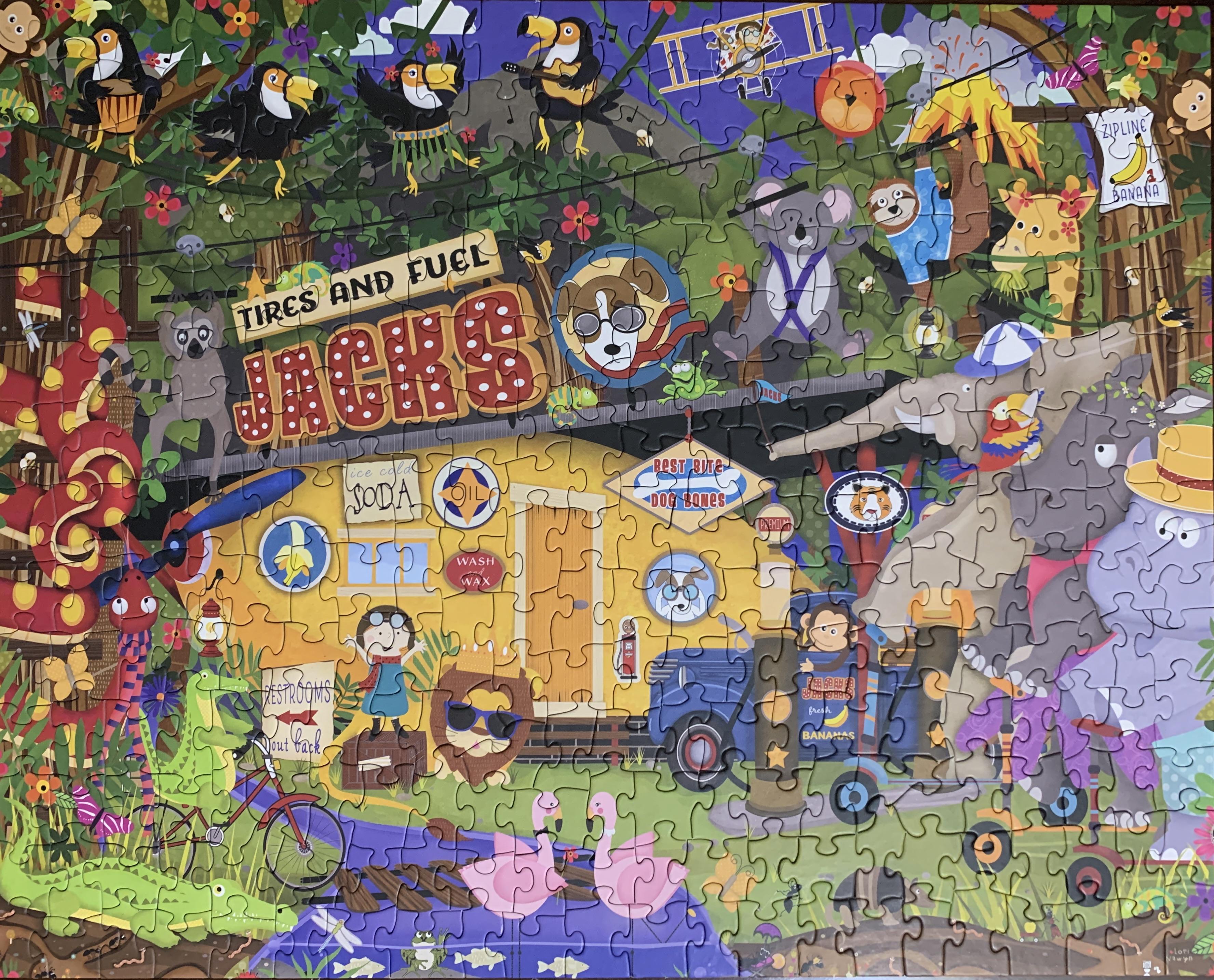 Abbie and Jack In the Jungle, Lori Nawyn, Crown Point Graphics, 300 pcs | Scrolller