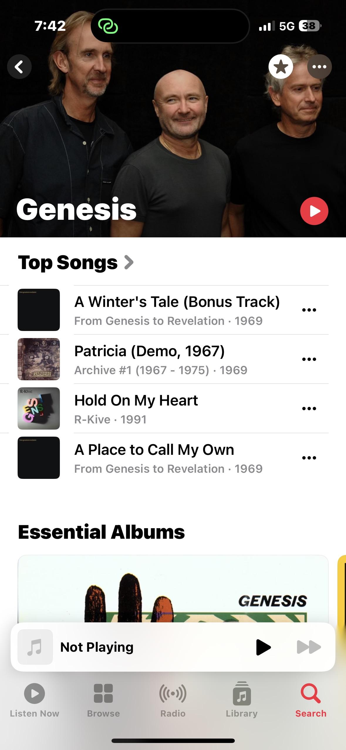 What's up with Genesis' top songs on Apple Music...? 😂 | Scrolller