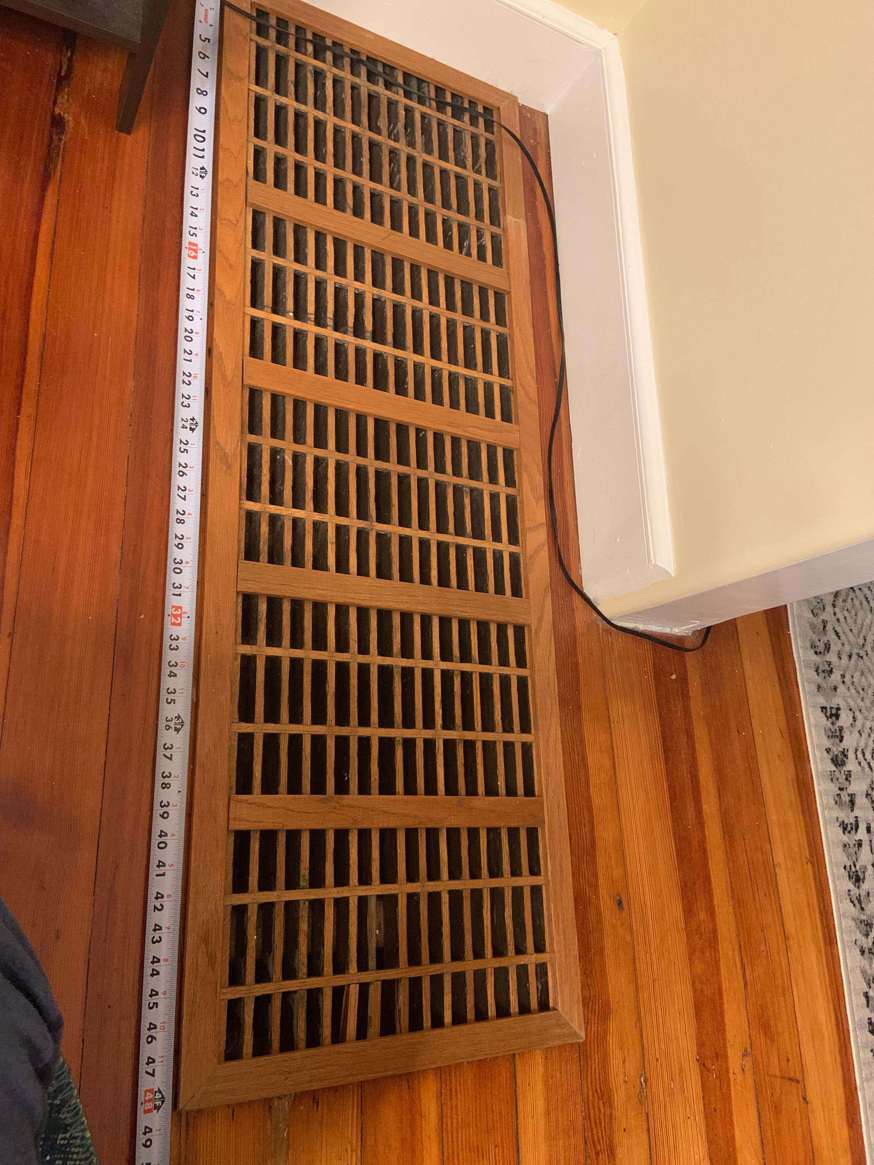 Does anyone recommendations to replace this wooden grate with a metal one or an alternative ...