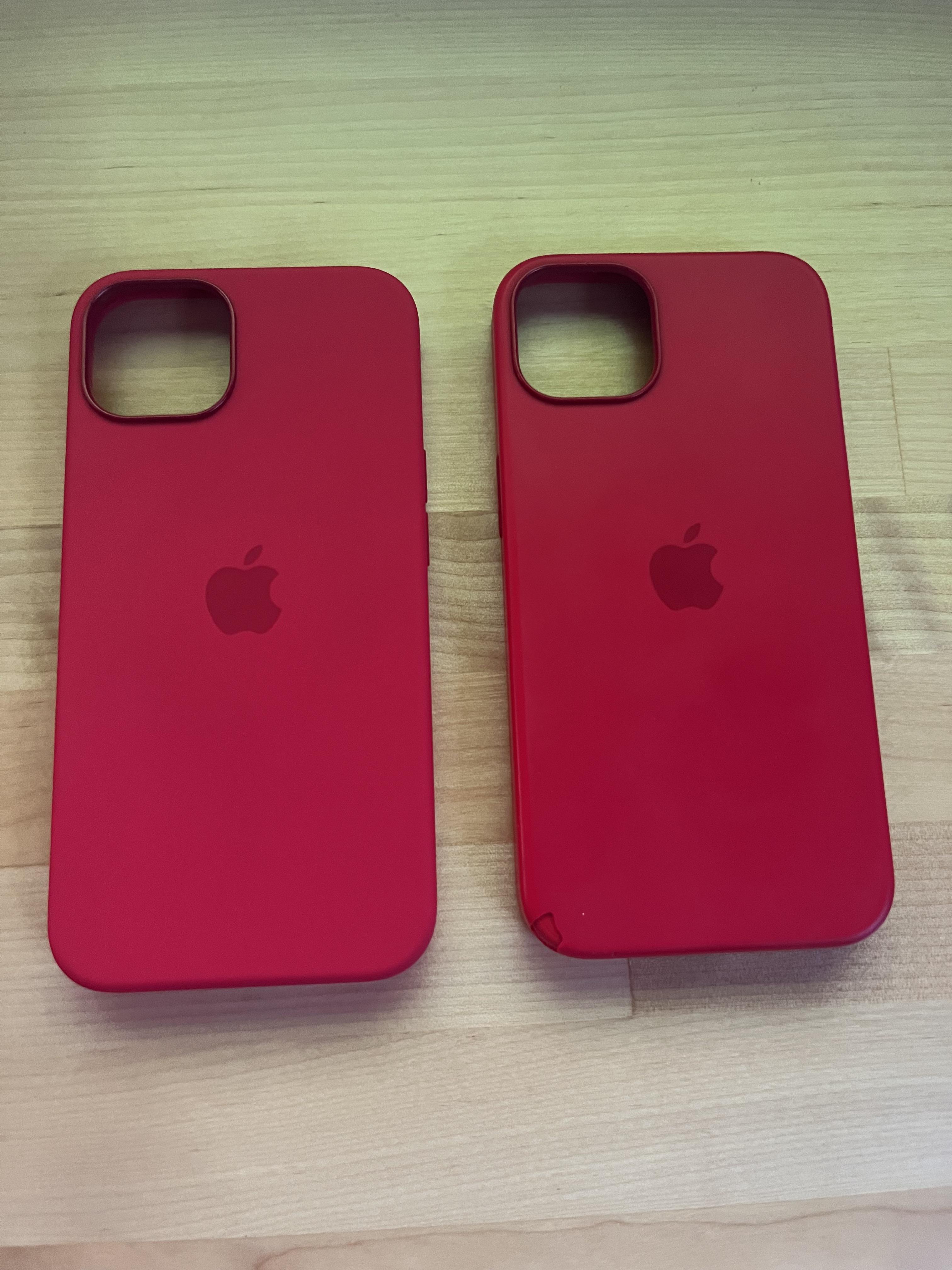 Product Red silicon case new vs 6 months of use | Scrolller